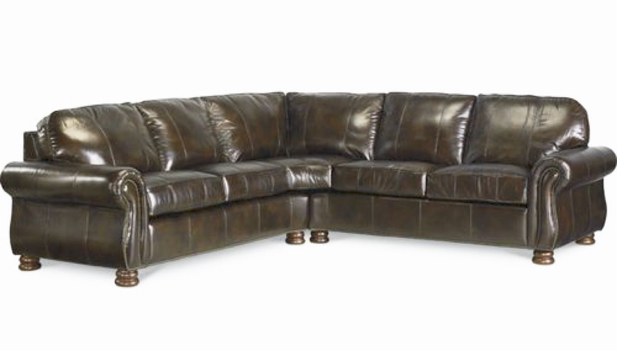 Thomasville Benjamin Leather Sectional Sofa