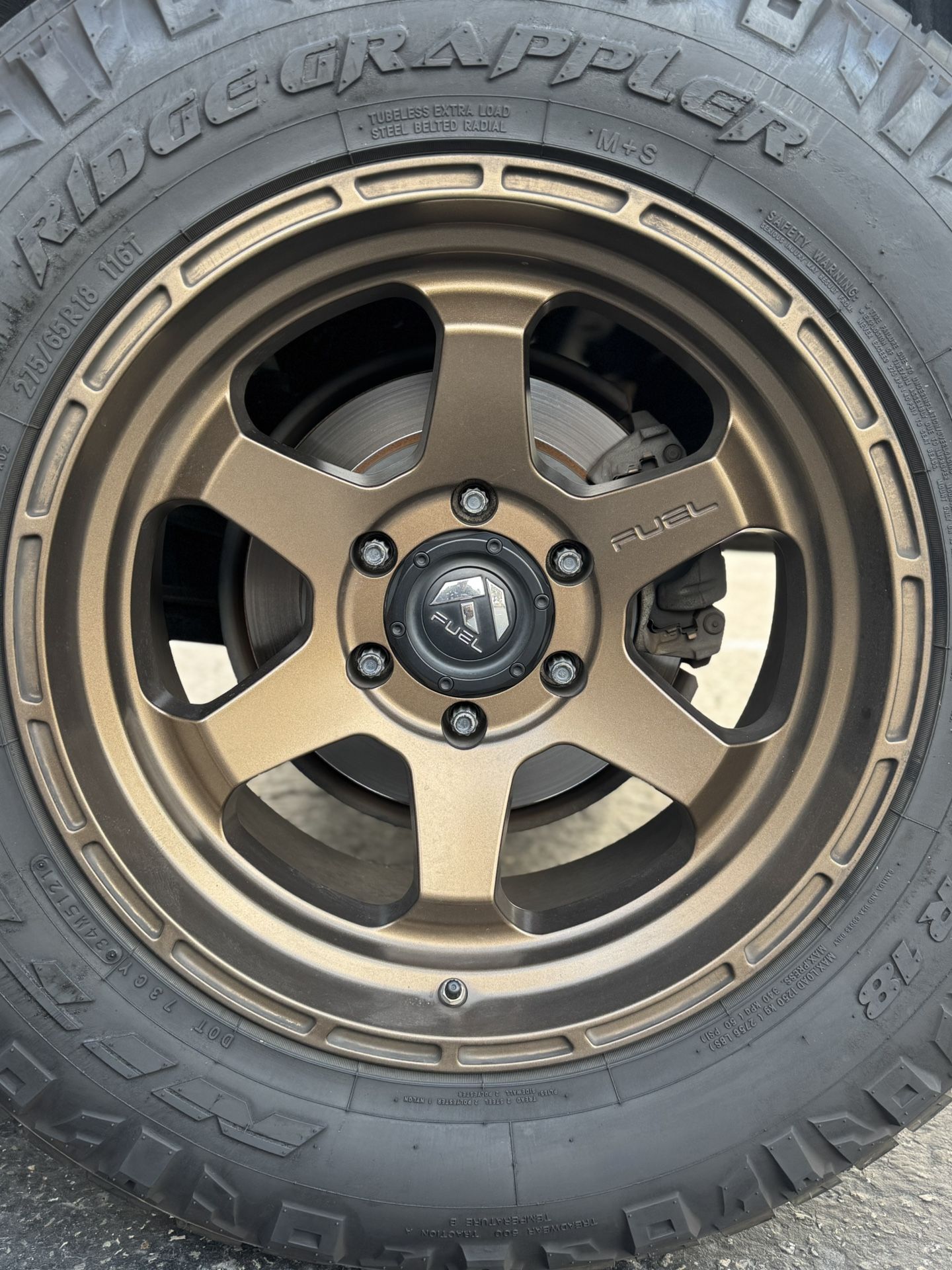 4Runner Fuel Wheels Shok Matte Bronze 6-Lug Wheel for Sale in Thousand ...