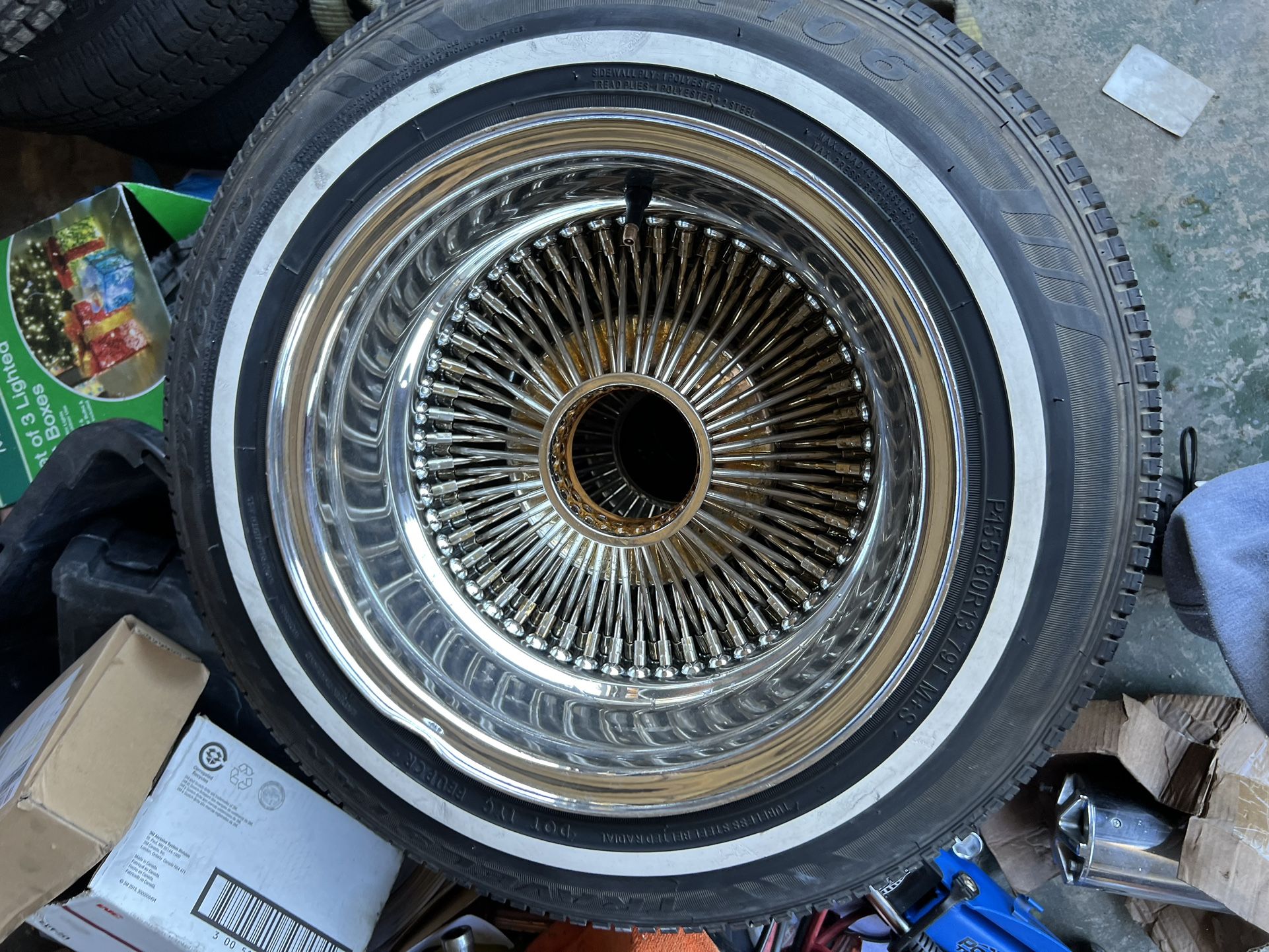 13x7 Wire Wheels Gold Center for Sale in West Covina, CA - OfferUp