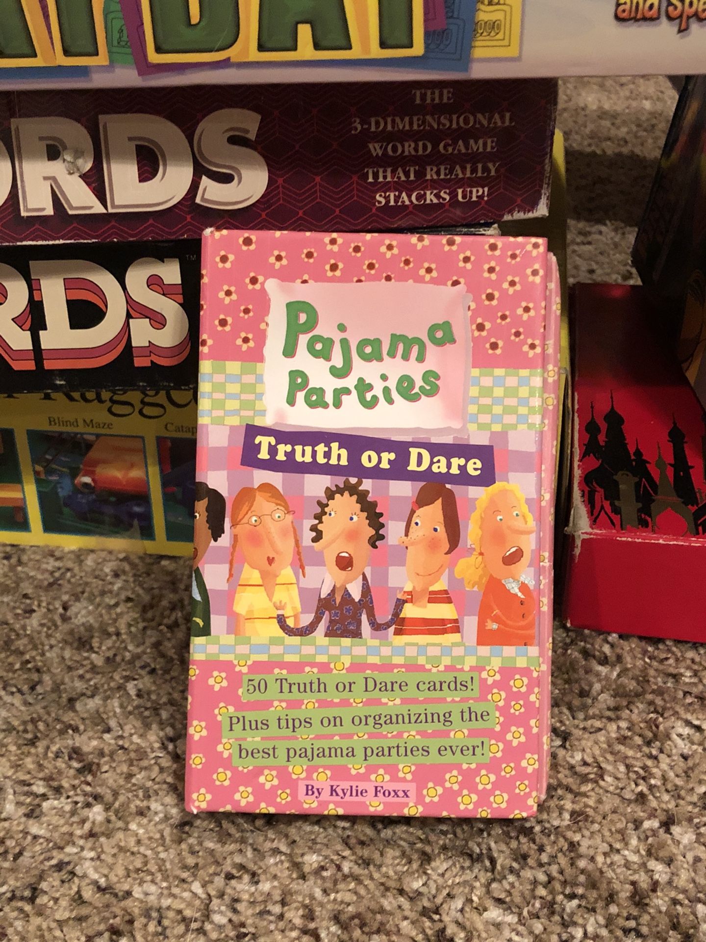 Pajama Parties truth or dare card game! Also includes tip book on how ...