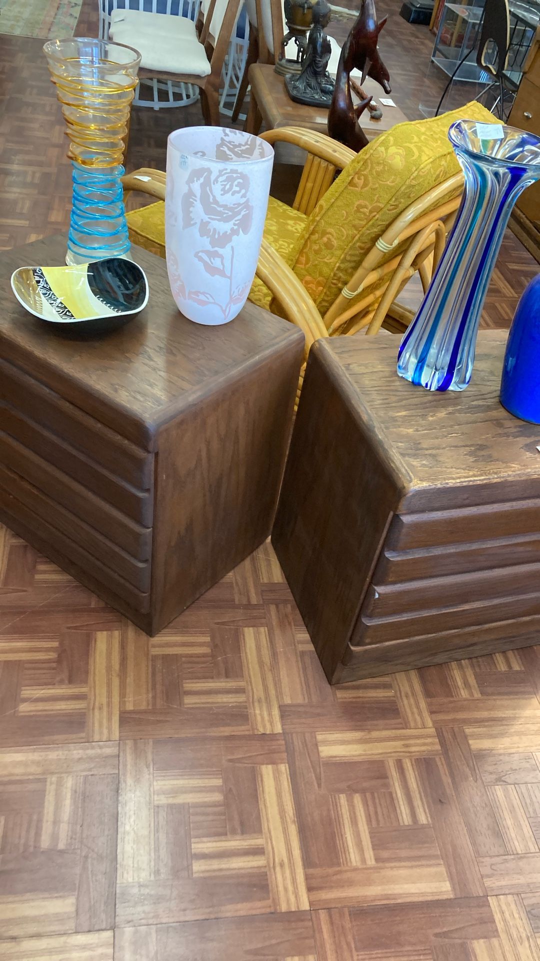 Pair of 70s nightstands or side tables for Sale in Oceanside, CA - OfferUp
