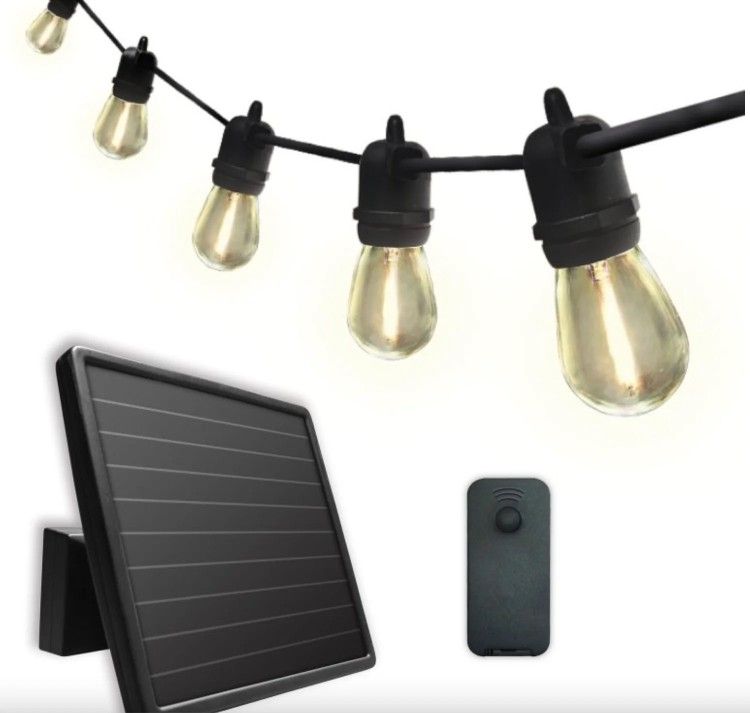 Sunforce- Solar LED String Lights w/Remote 15 LED bulbs (3 in stock ...