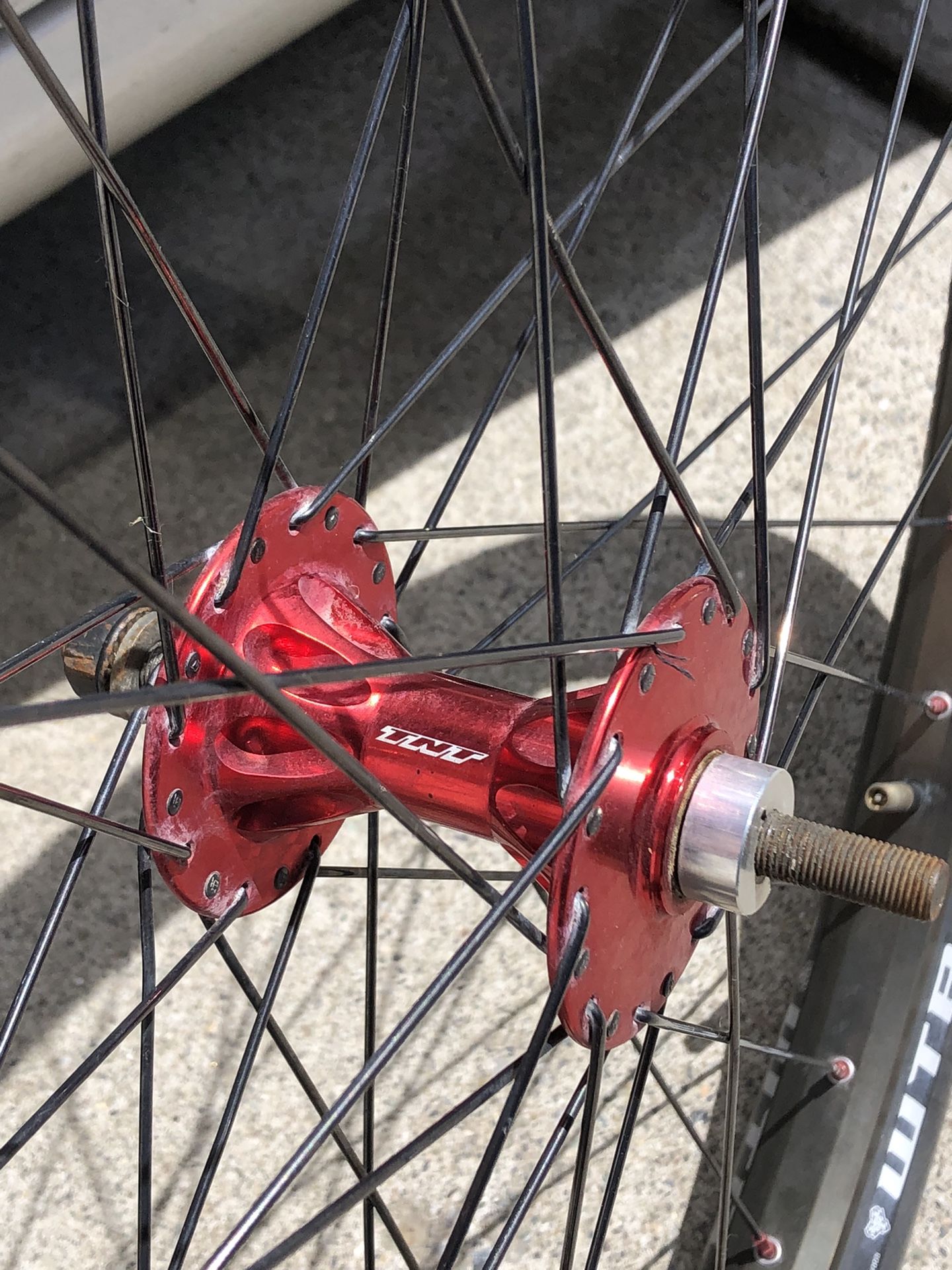 TNT BICYCLES, BMX FRONT WHEEL 29", SUN RHYNO LITE XL w/THICK SLICK TIRE ...