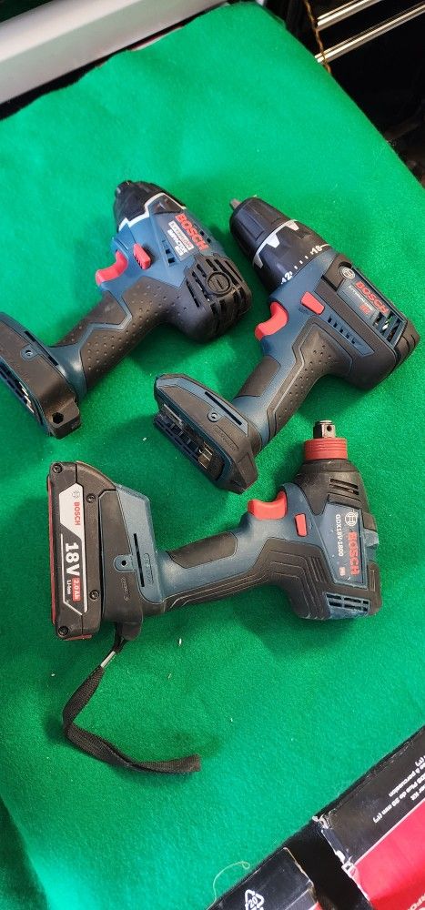 Bosh Impact 1/2" Bosch Impact Drill Bosh Driver Drill ONE BATTERY LIKE ...