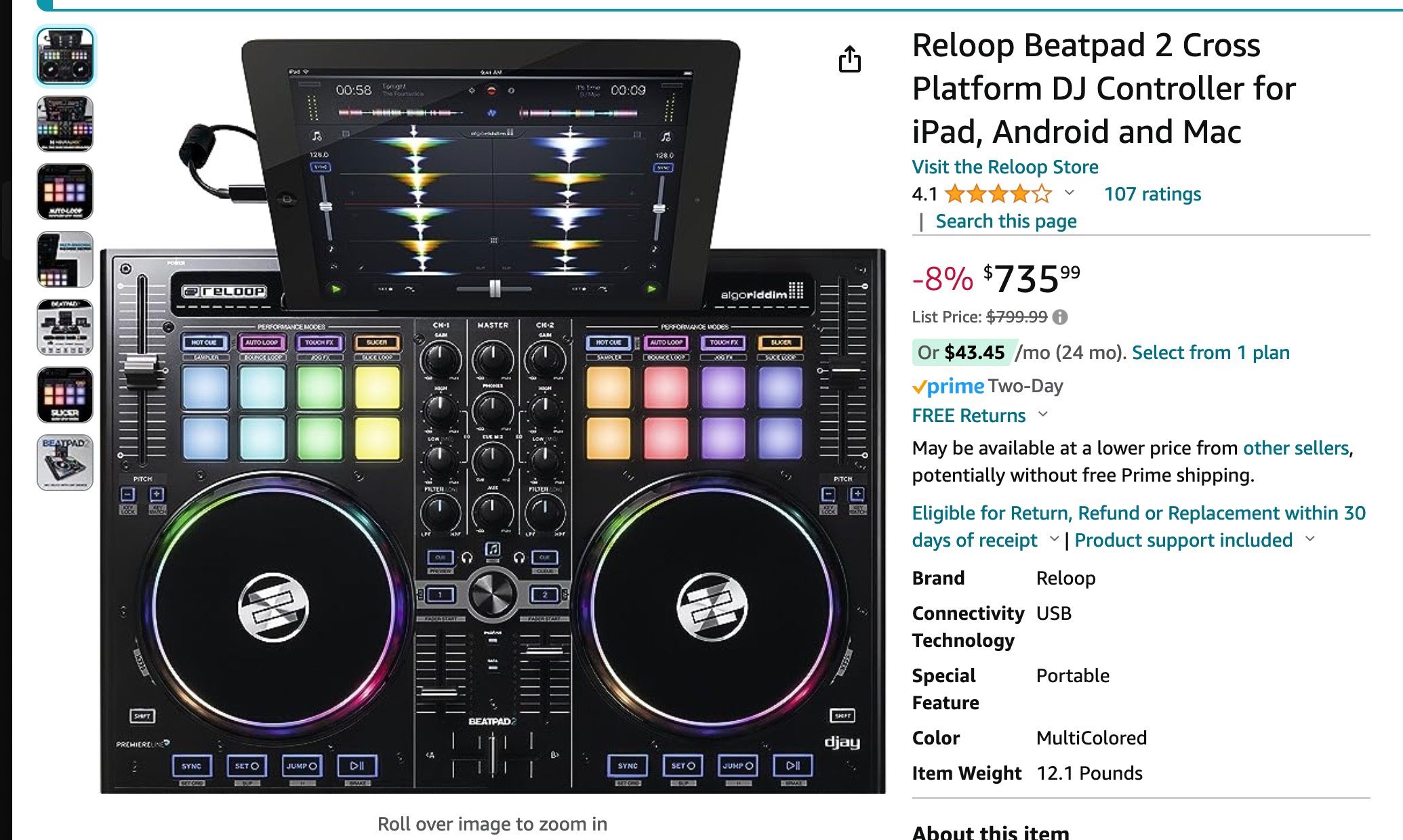 Reloop Beatpad 2 DJ Controller (comes in Original Box) for Sale in Los ...
