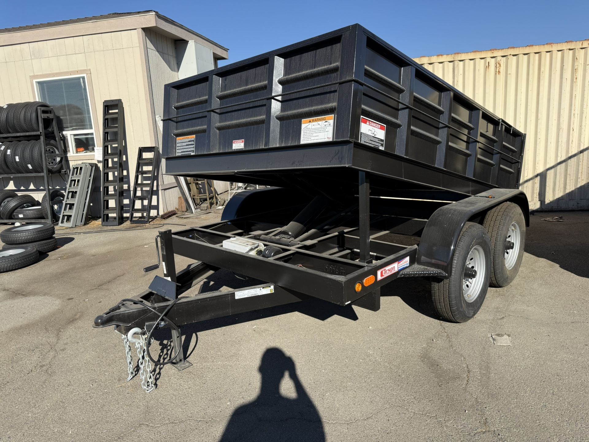 2025 Carson Trailer Black Dump Trailer 7’ X 10’ 10K GVWR for Sale in ...