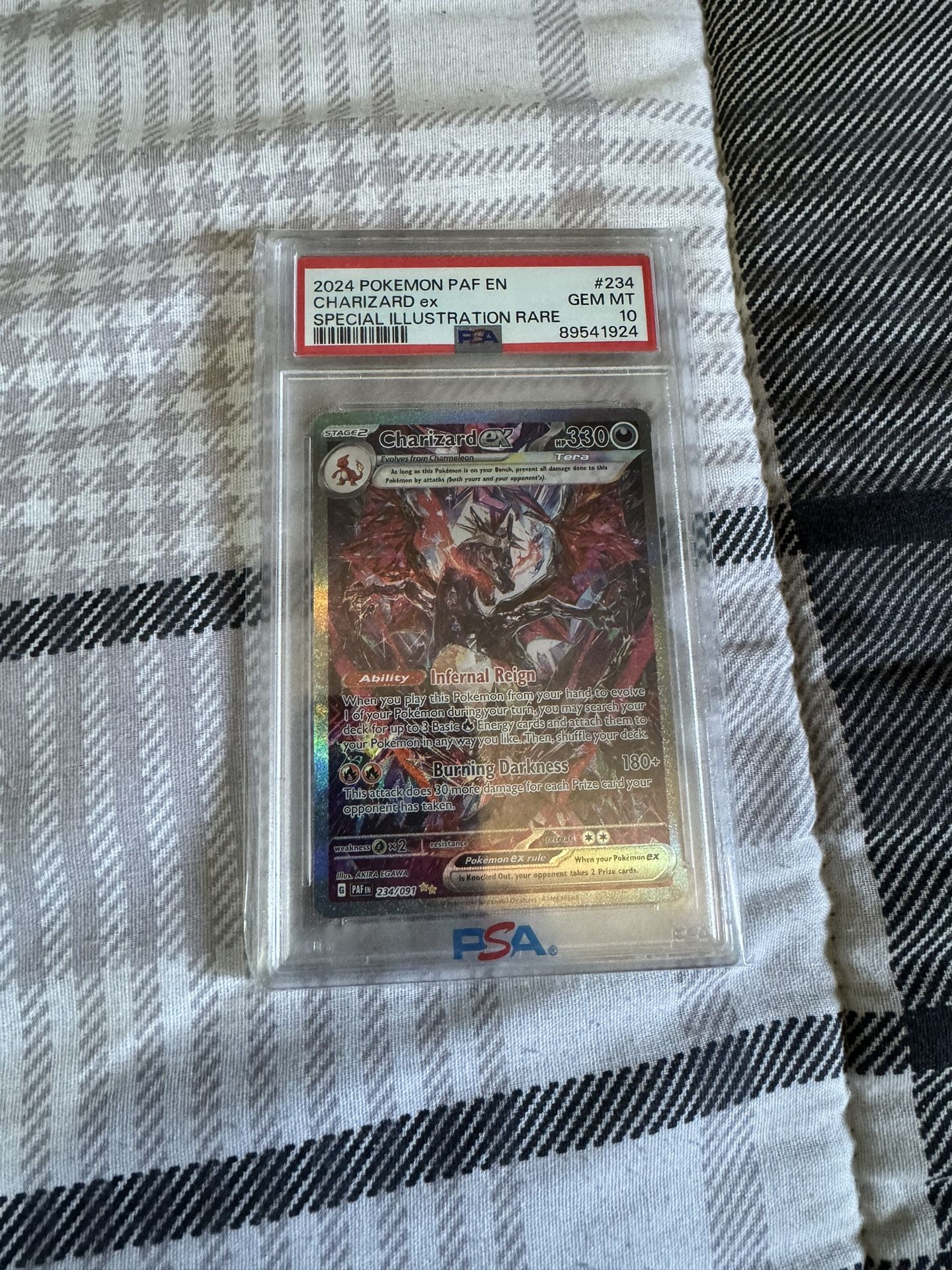 2024 POKEMON EX CHARIZARD SPECIAL ILLUSTRATION RARE PSA 10 #234 Paldean ...