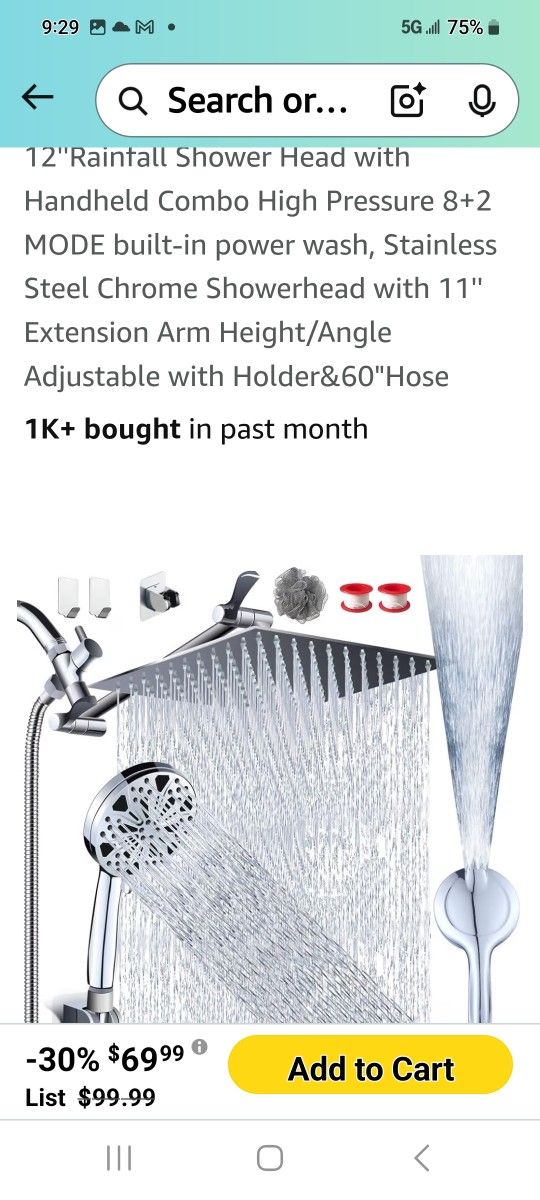 Shower Head Kit for Sale in Claremont, CA - OfferUp