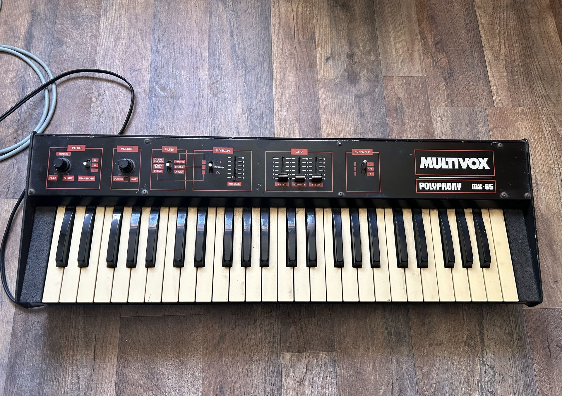 Late 70s Multivox Polyphony MX-65 Polyphonic Synthesizer Untested RARE ...