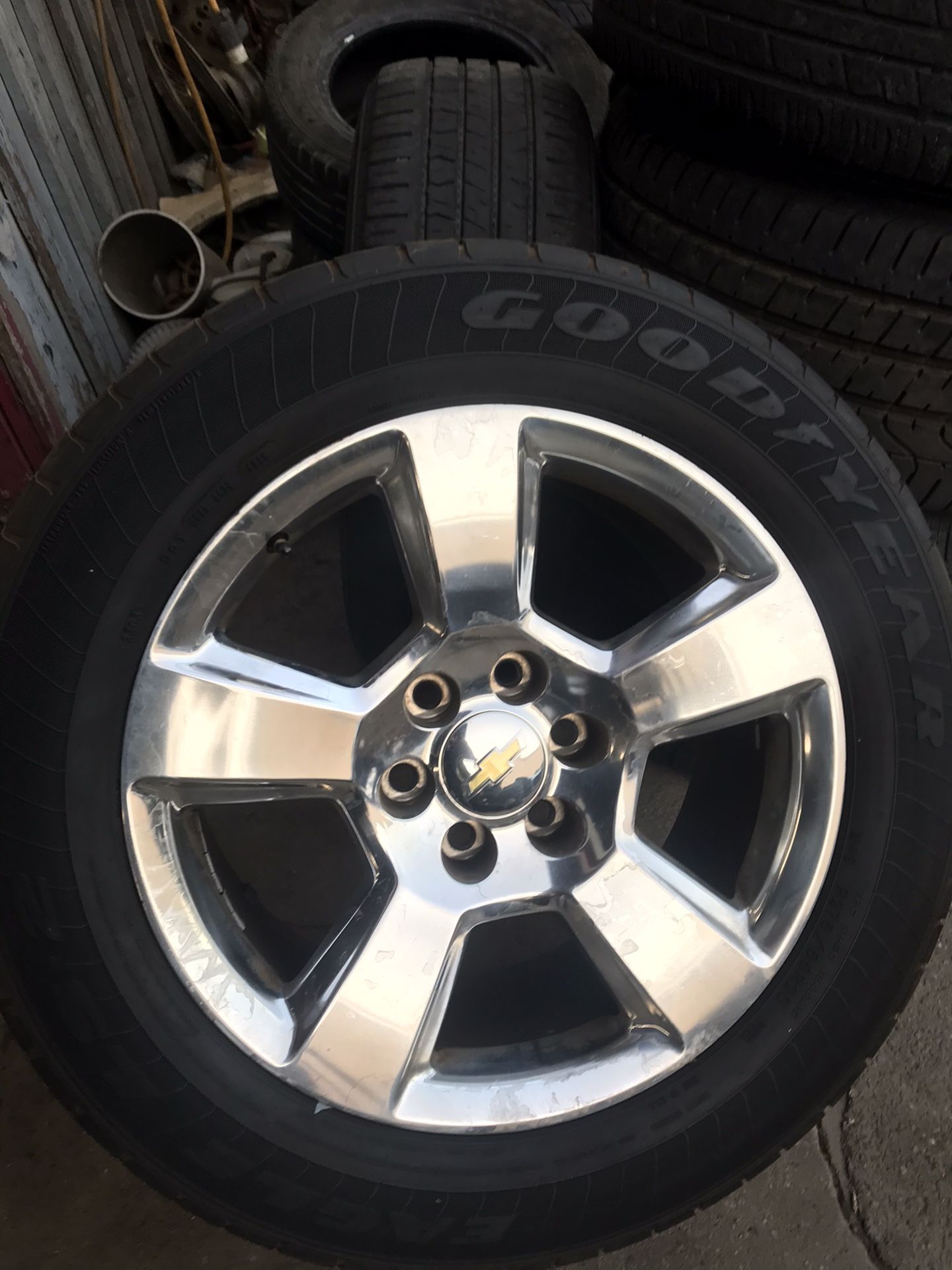 20 inch stock chevy silverado rims and tires for Sale in Riverside, CA ...