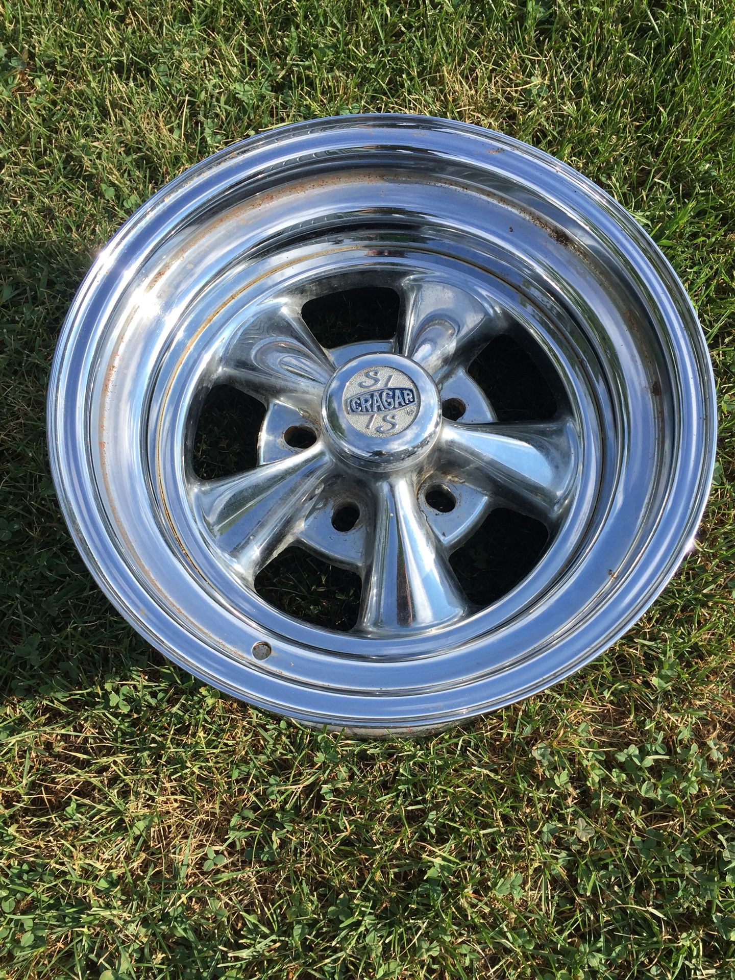 4 CRAGAR SS 15x8 unilug hot rod rat rod rims wheels some rust for Sale ...