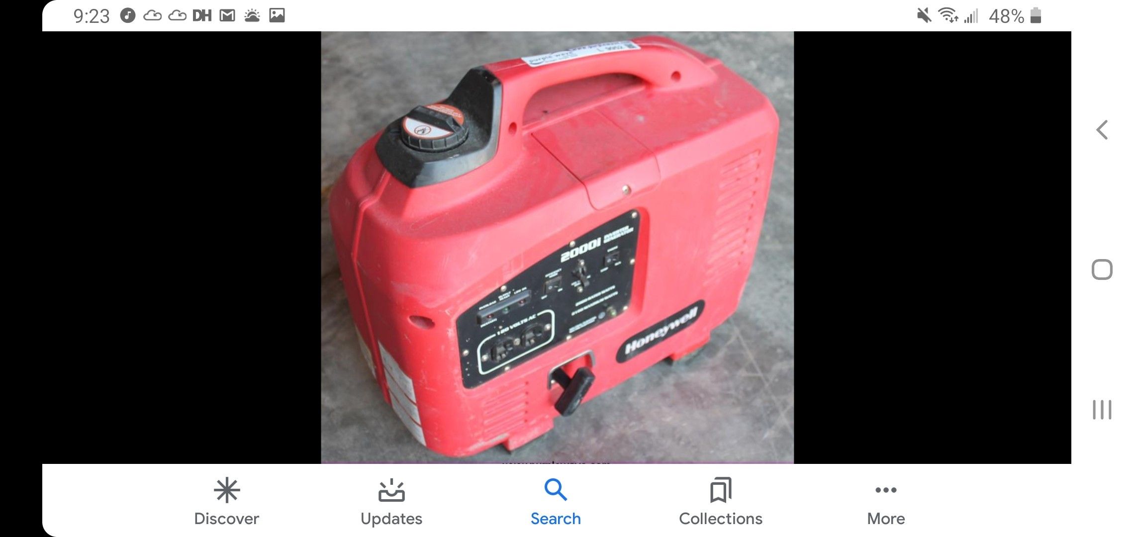 Honeywell 2000i inverter generator for Sale in Gilbert, AZ - OfferUp