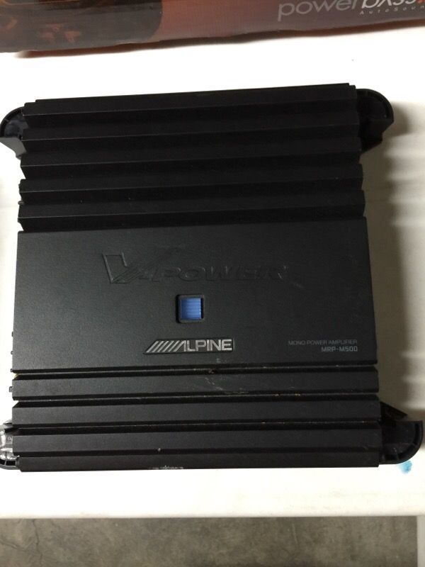 Alpine amplifier monoblock 500 watts rms for Sale in San Jose, CA - OfferUp