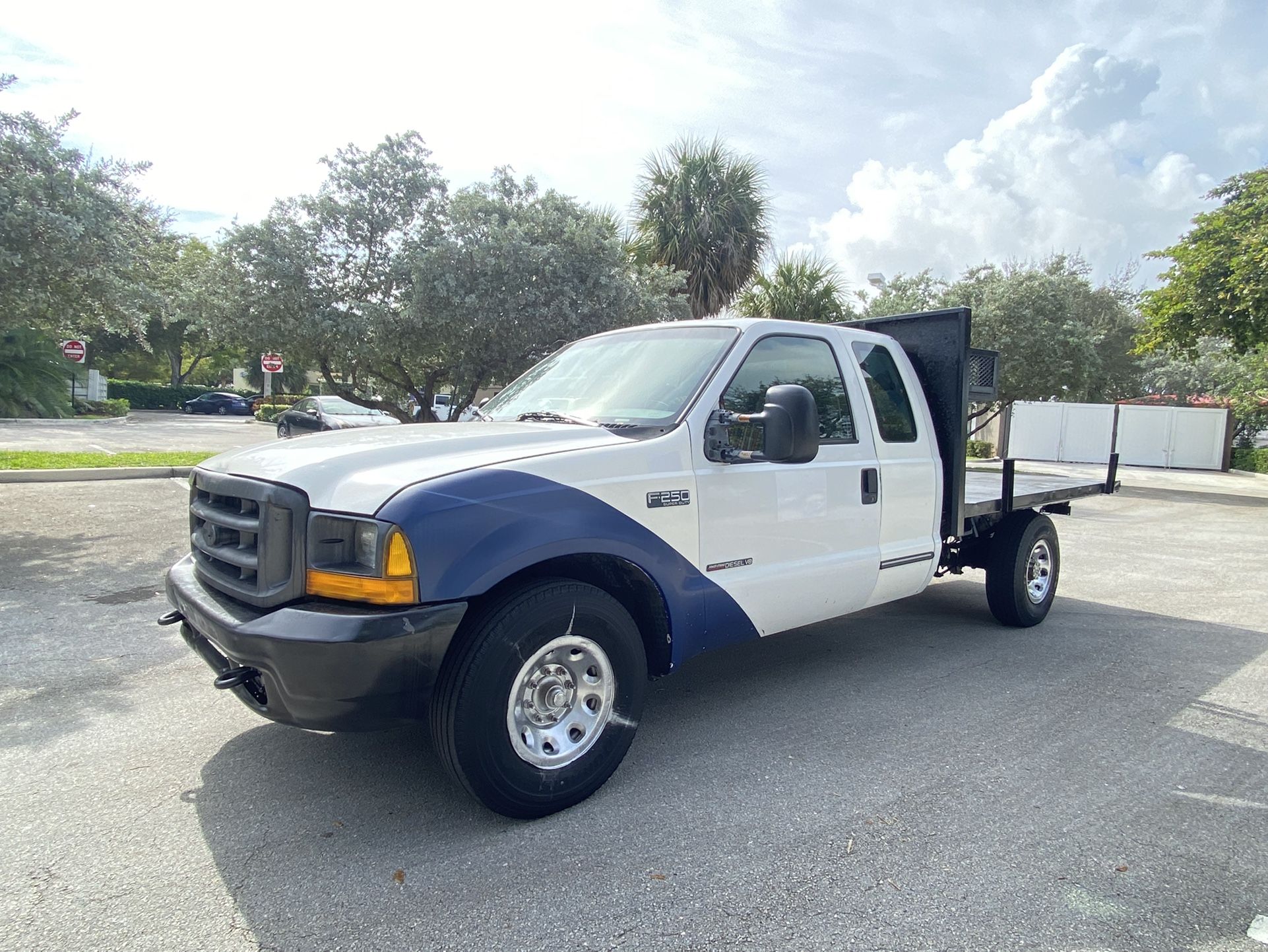 2001 Ford., f250., XL Supercab 4DR!! Diesel 7.3 Flat Bed 10FT for Sale ...