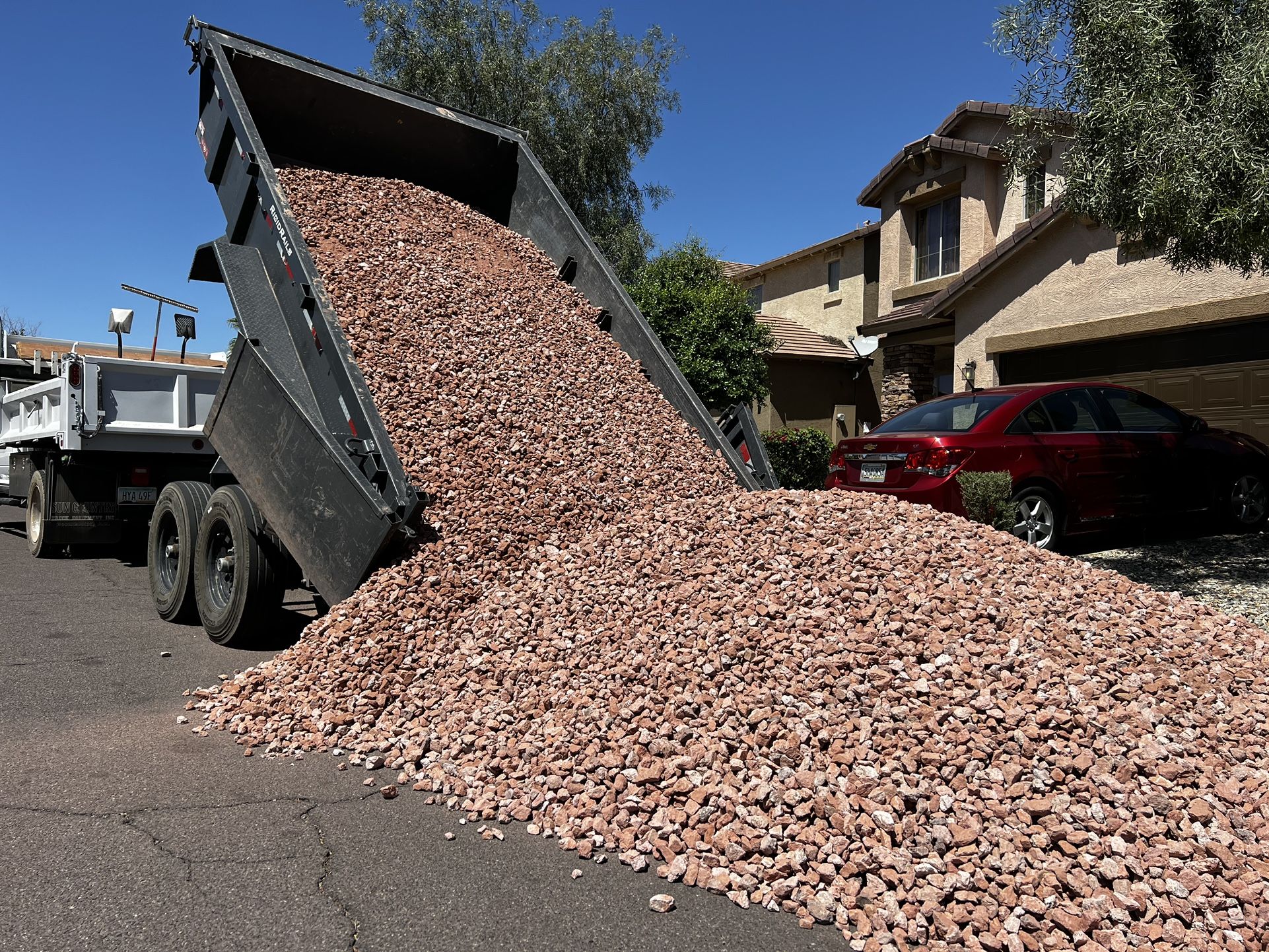 DECORATIVE GARDEN LANDSCAPE GRANITE SLATE YARD GRAVEL GRAVA GRABA ...