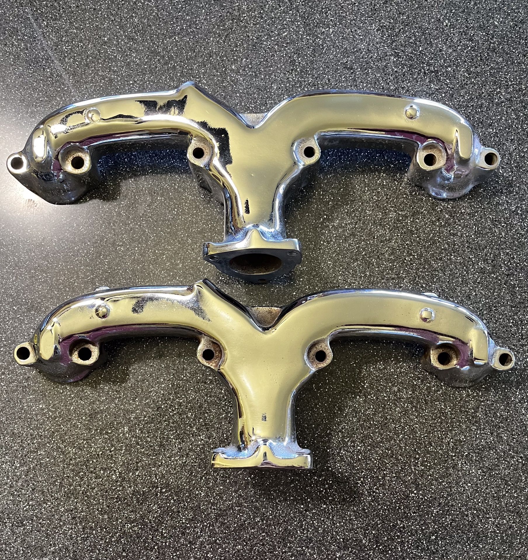 Small Block Chevy Chrome Plated Rams Horn Exhaust for Sale in Lake ...