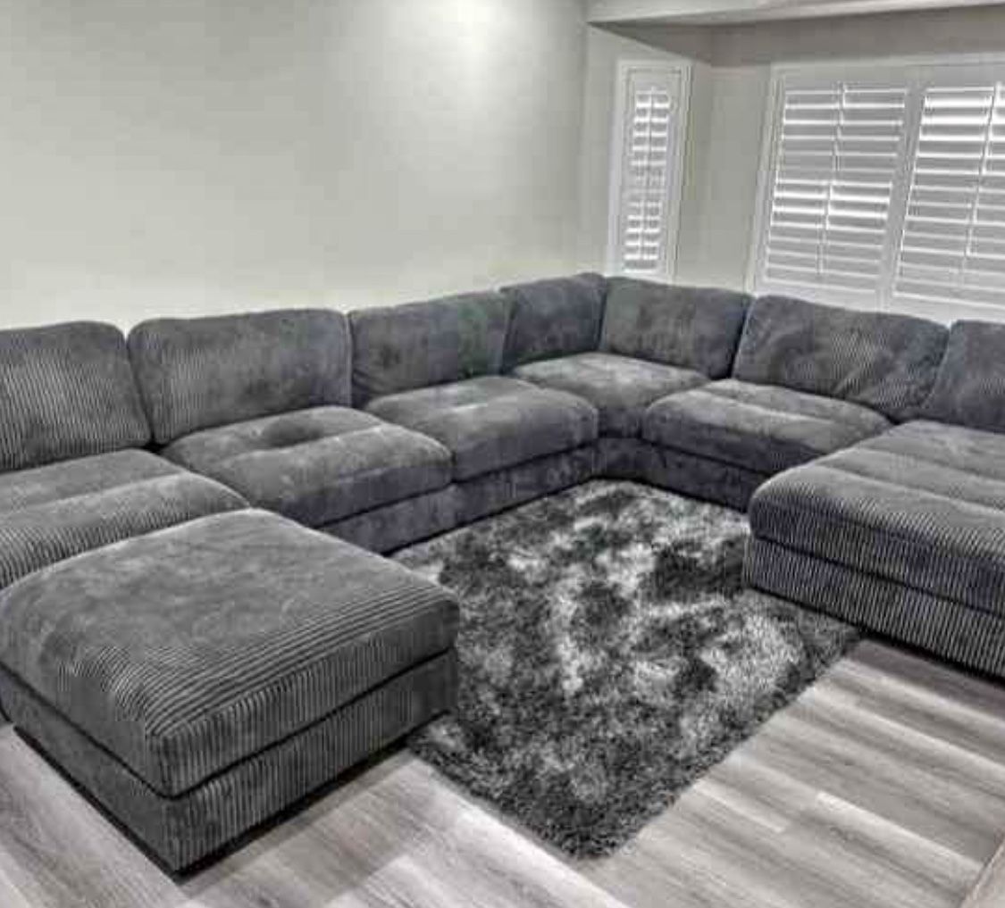 New 7 Piece Modular Sectional Couch! Extremely Comfy! Free Delivery ...