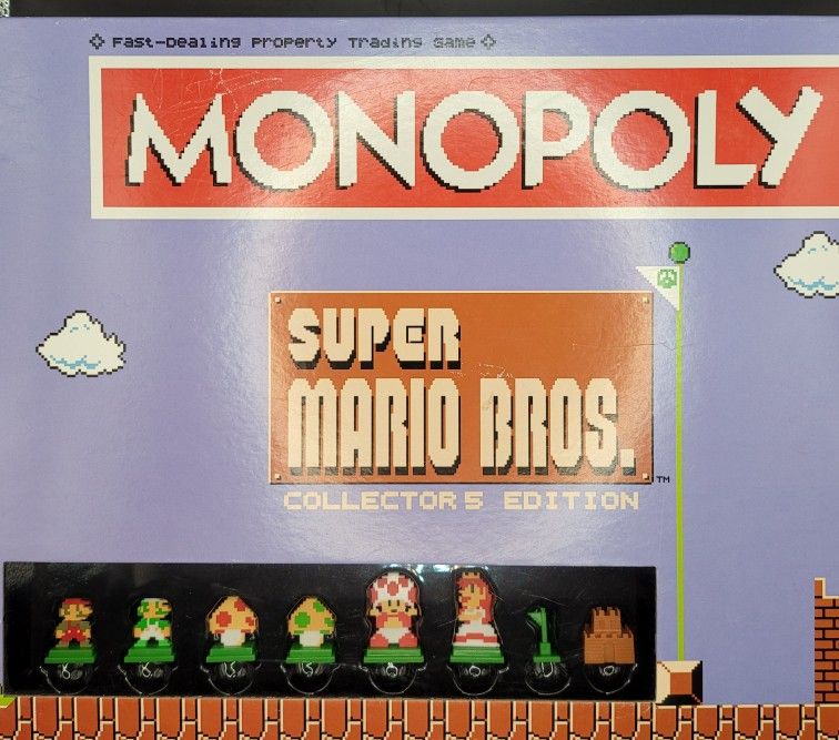 Super Mario Bros Collectors Edition Monopoly [Complete Set] for Sale in ...