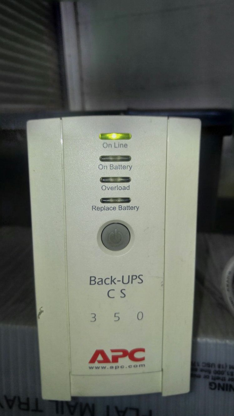 APC Back-UPS CS 350 UPS - 210W - 350 VA battery backup for Sale in ...
