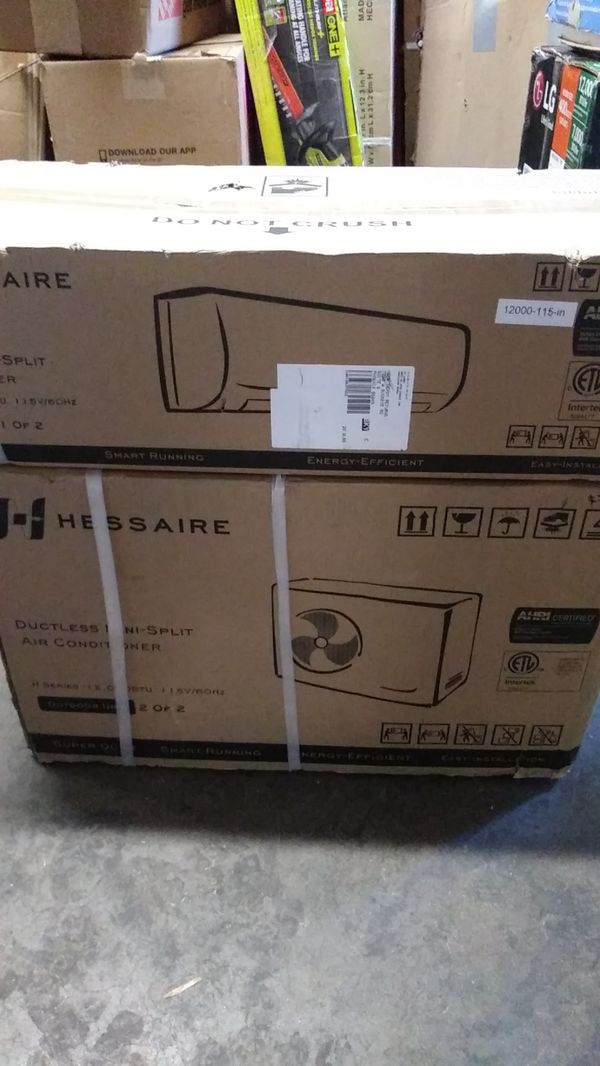 Hessaire 12 000 Btu 1 0 Ton 115 Volt Ductless Mini Split Air