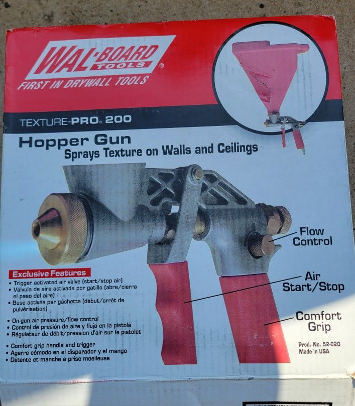 Wal-Board Tools Texture-Pro 200 Hopper Gun with 3 Spray Tips for Sale ...