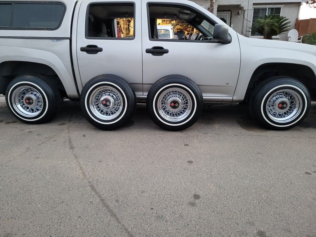 McLean Wire Wheels 15 Inch Rims 6 Lug Chevy C10 Silverado Colorado ...