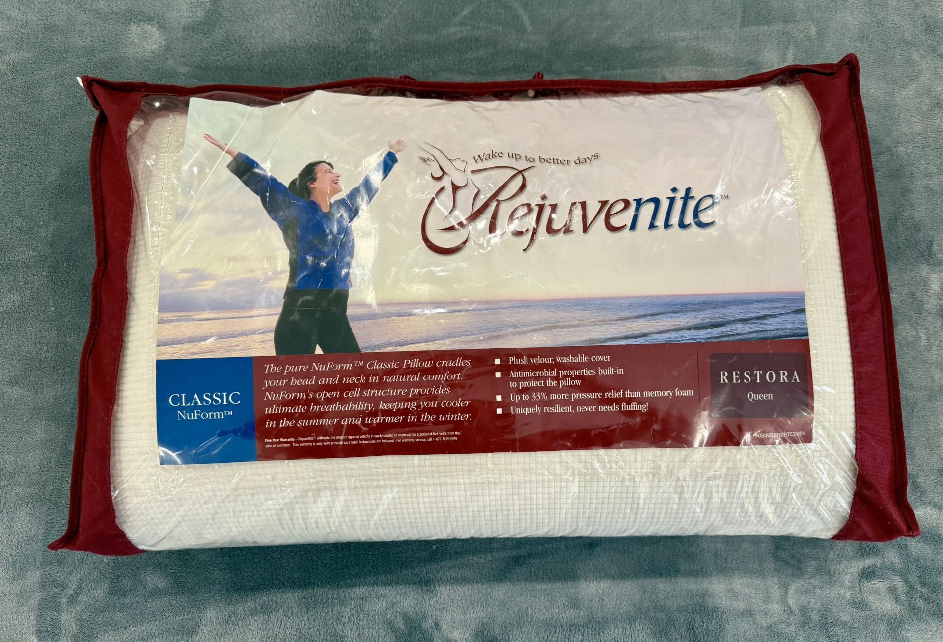 NEW Pillow Rejuvenite Classic NuForm Restora Queen Size for Sale in ...