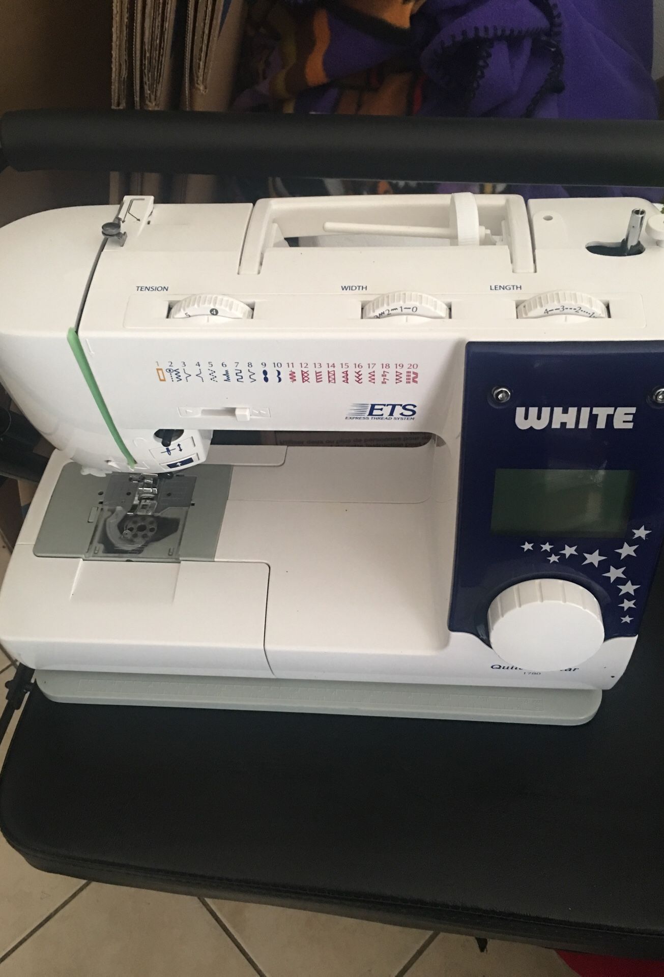 White ETS Quilters Sewing Machine for Sale in Clermont, FL - OfferUp