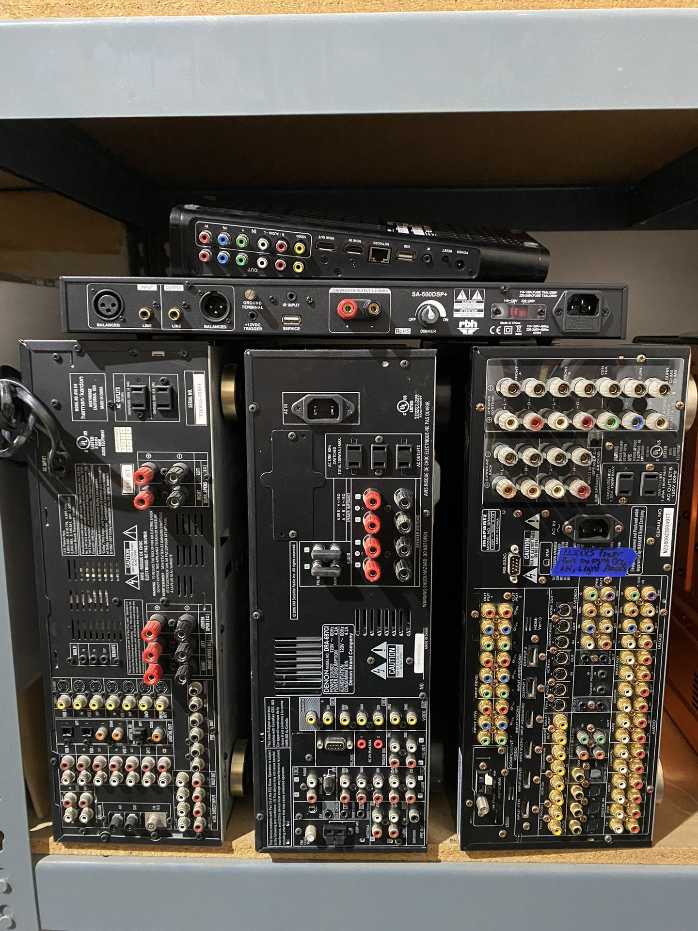 Lot of Surround Sound Receivers and Amplifiers. Parts/Repair for Sale ...