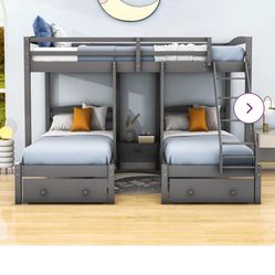 Triple bunk beds for sale used store