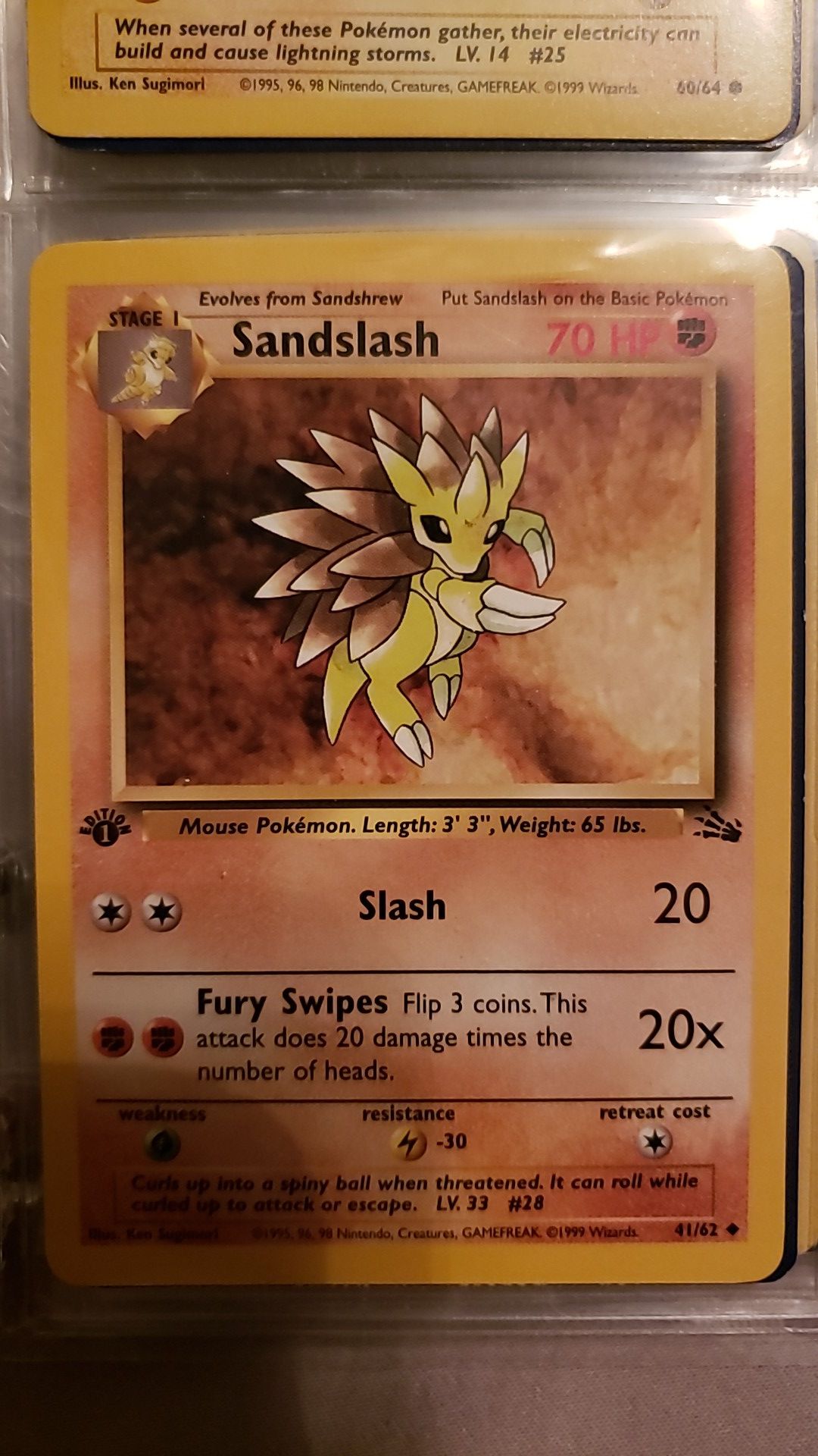 Sandslash Pokemon Card