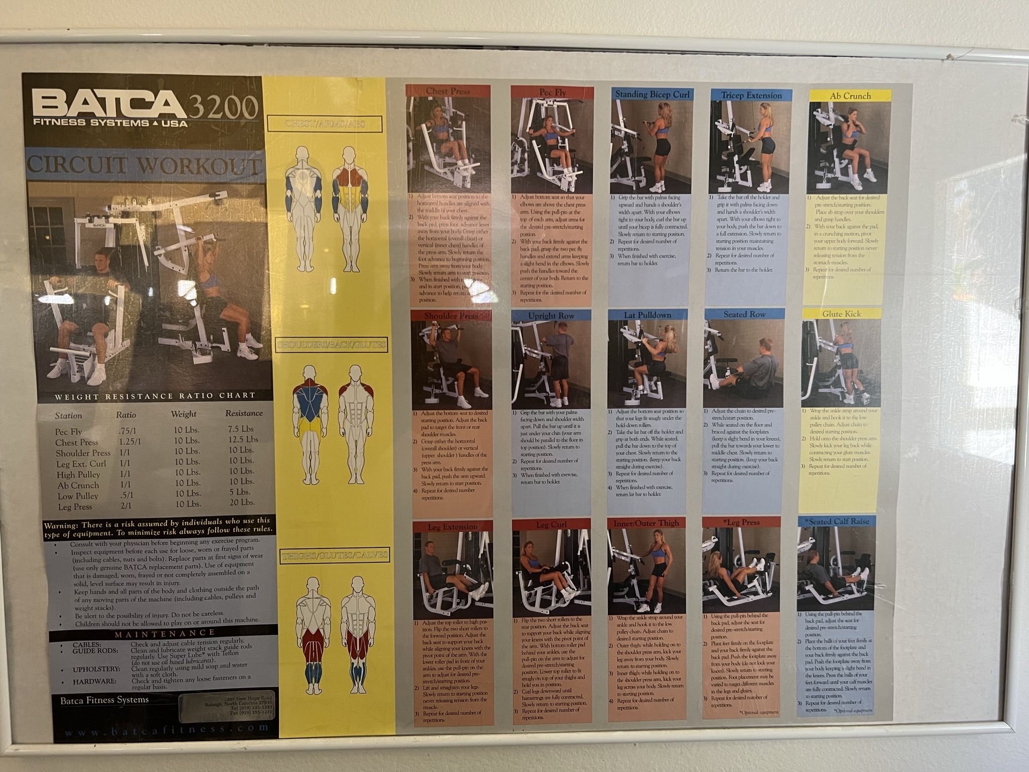 BATCA Ultra Trainer 3200 Four Station Fitness System Home Gym ...