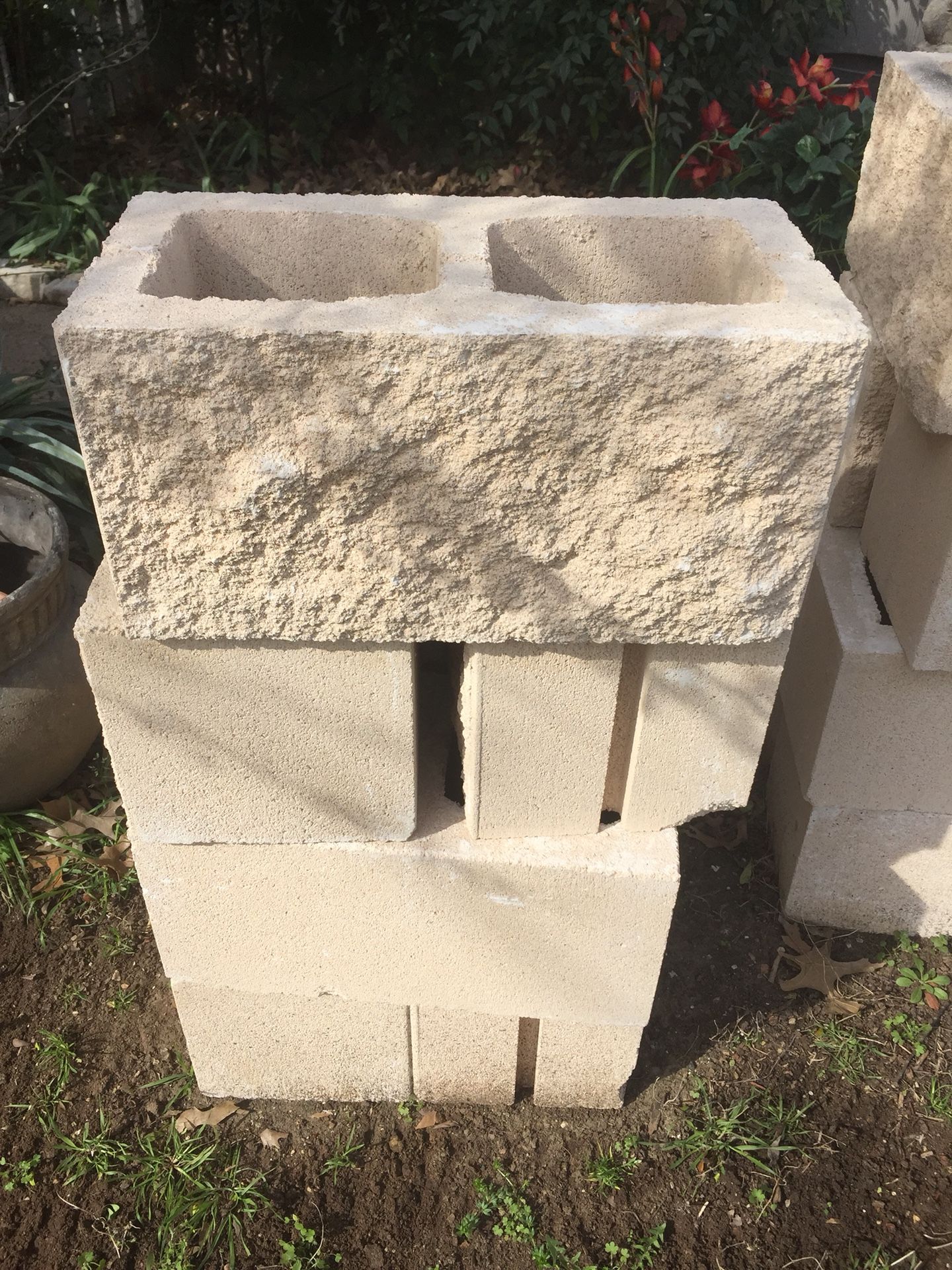 8 inch cinder block with face home and garden masonry 22 pieces for ...