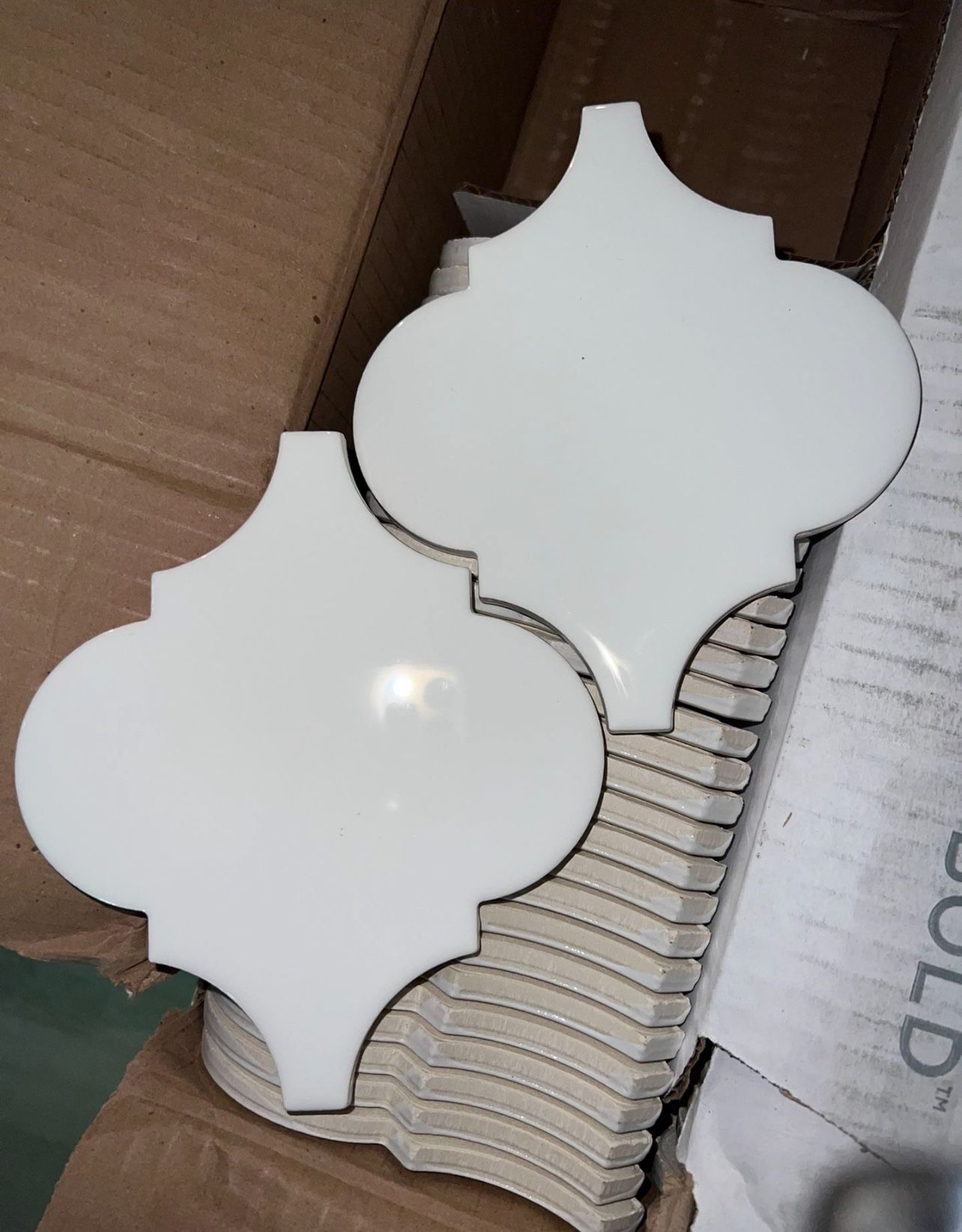 New Boxes of White Ceramic Arabesque, 6 Inch Tile for Sale in Phoenix ...