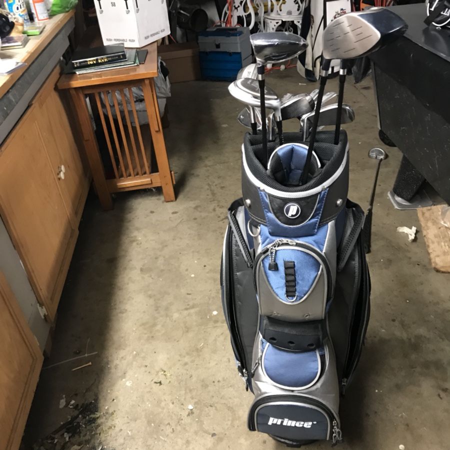 Prince Golf Set Complete 6 Irons 2hybrid 3woods Putter for Sale in ...