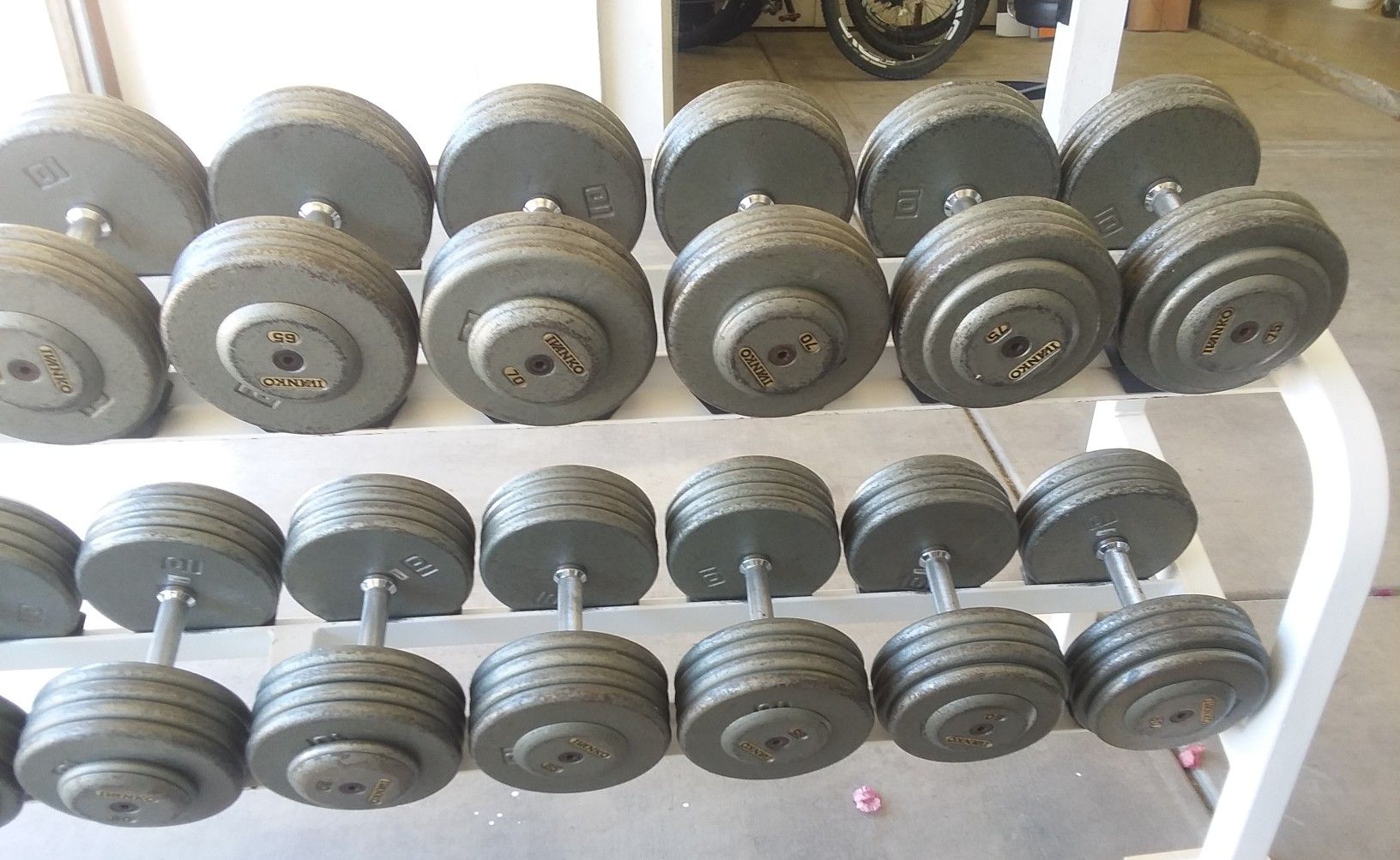 IVANKO Dumbbell Set 5-100 Lbs and Racks for Sale in Phoenix, AZ - OfferUp