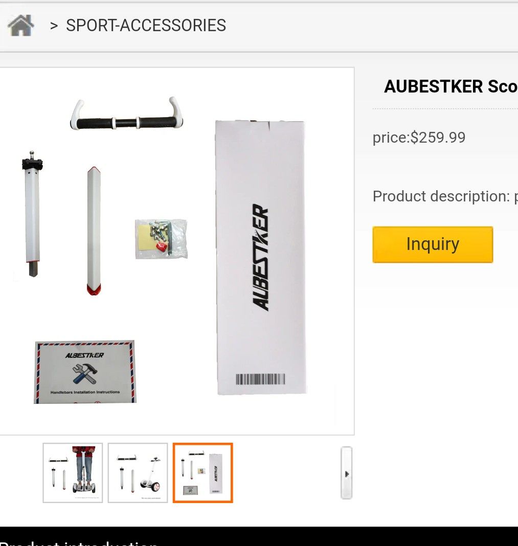 Aubestker control handle bar for segway mini pro for Sale in Eastvale ...