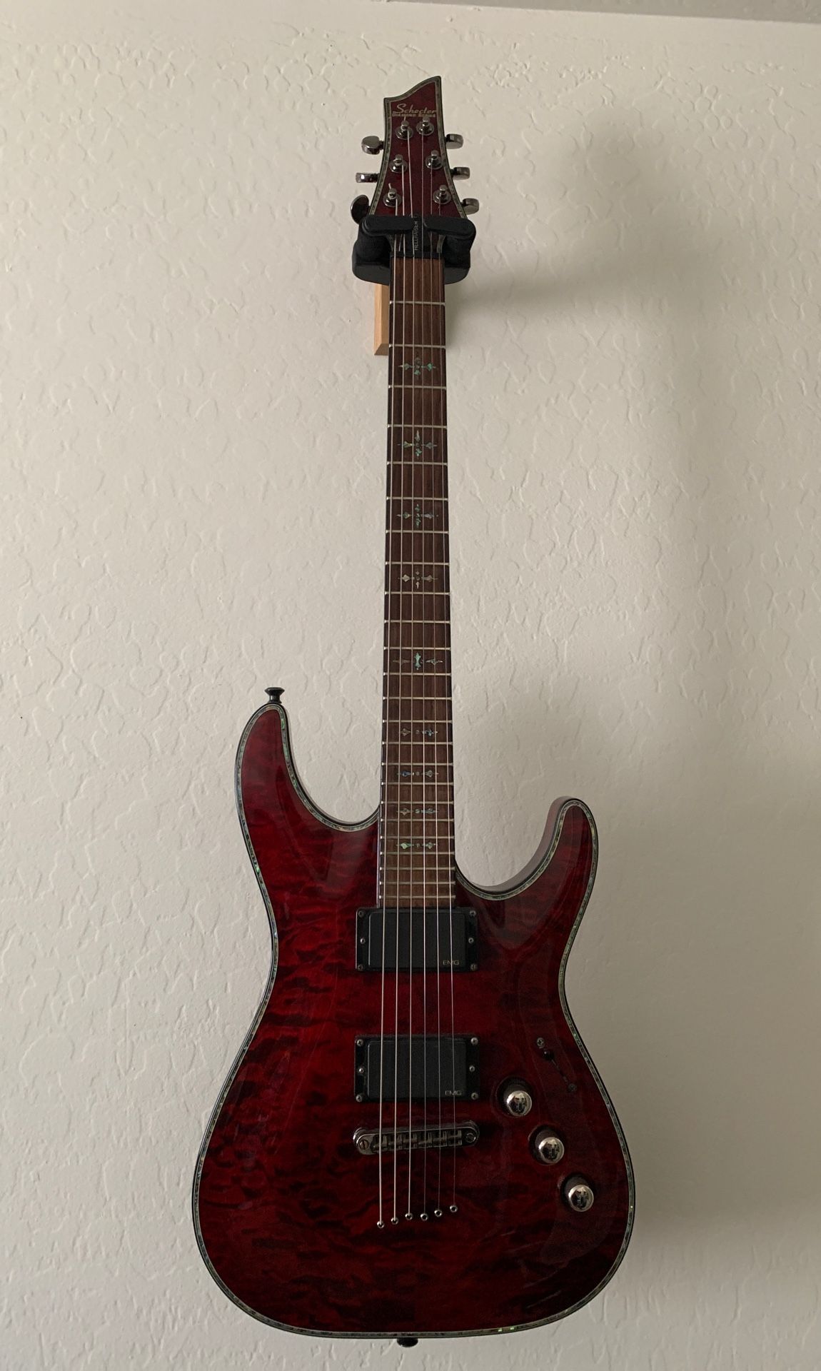 Schecter C-1 HellRaiser Electric Guitar w/ Active EMG 81 & 89 Six ...