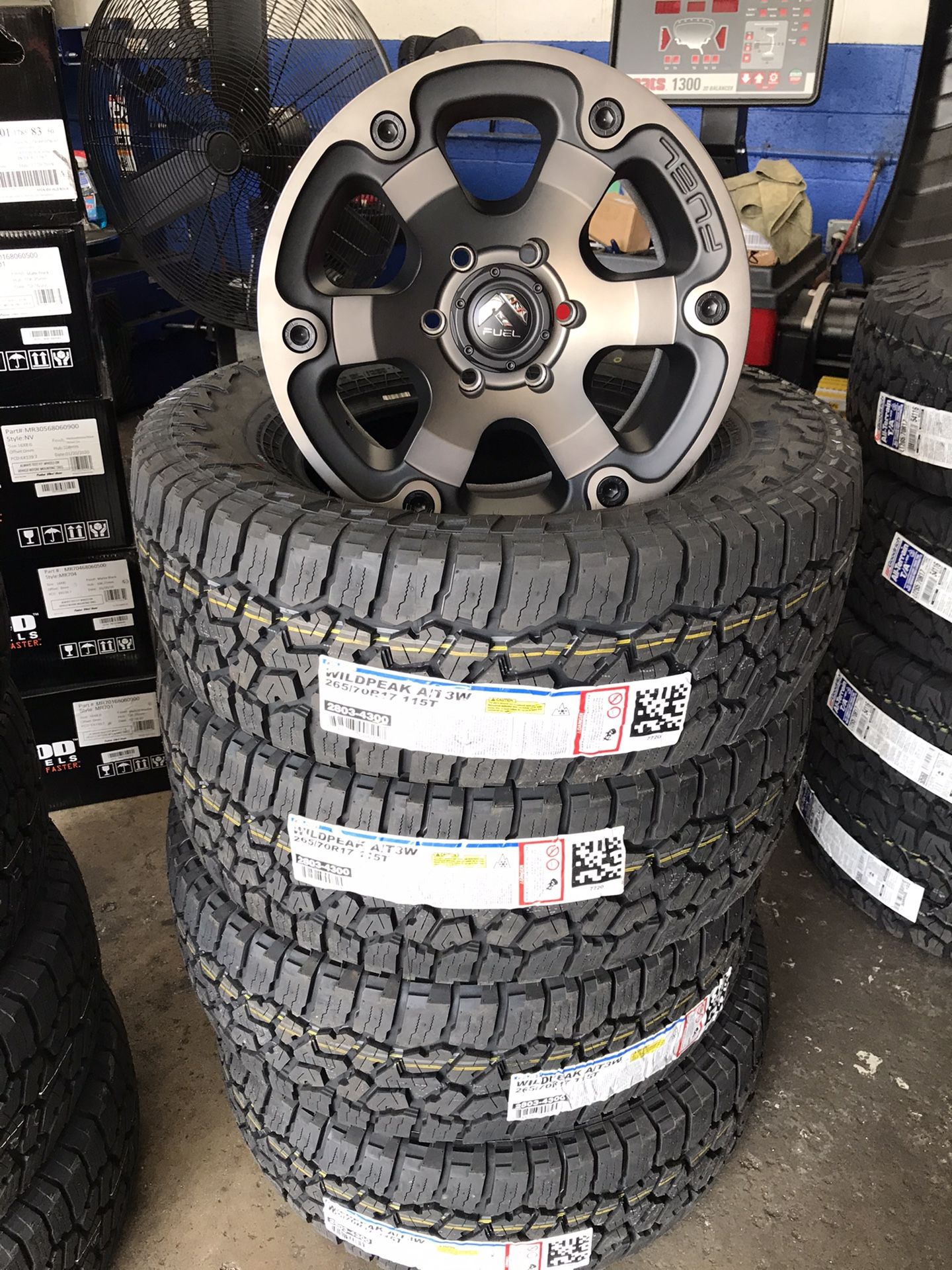 Fuel beast d564 wheels with FALKEN WILPEAK AT3w 265/70/17 Tacoma ...