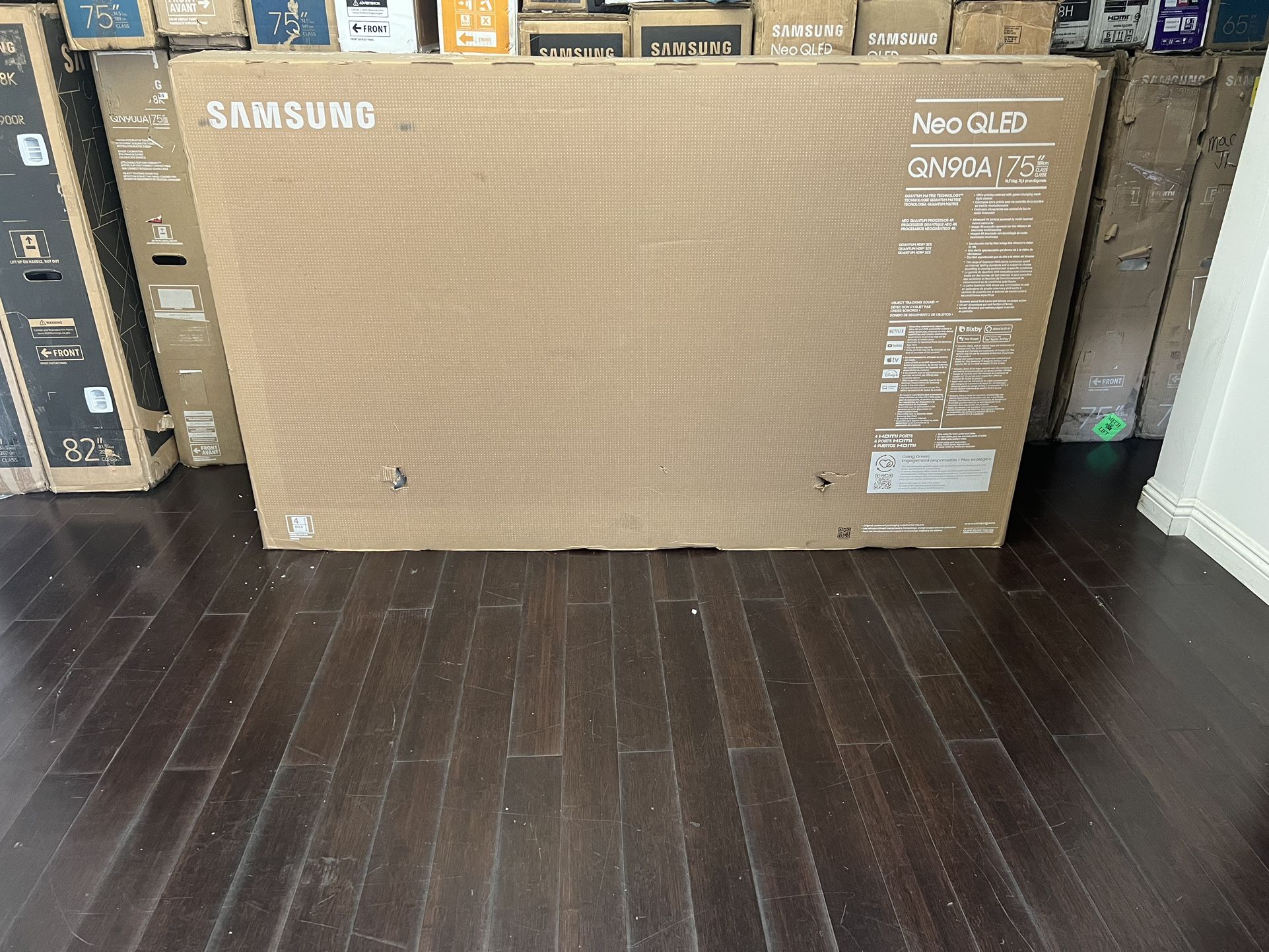 SAMSUNG 75-Inch Class Neo QLED QN90A Series - 4K UHD Quantum HDR 32x ...