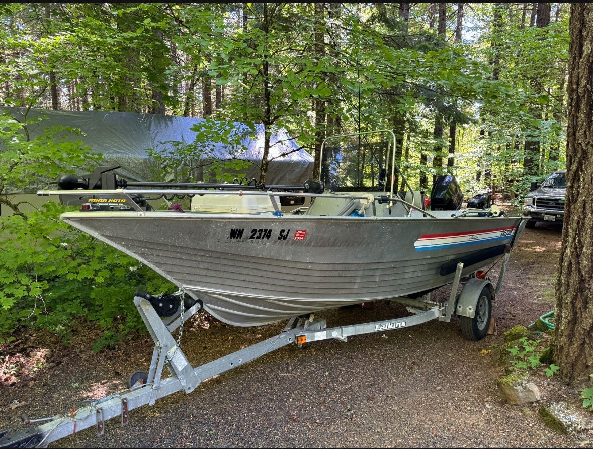 16ft Gregor Seahawk Center Console Aluminum Fishing Boat for Sale in ...