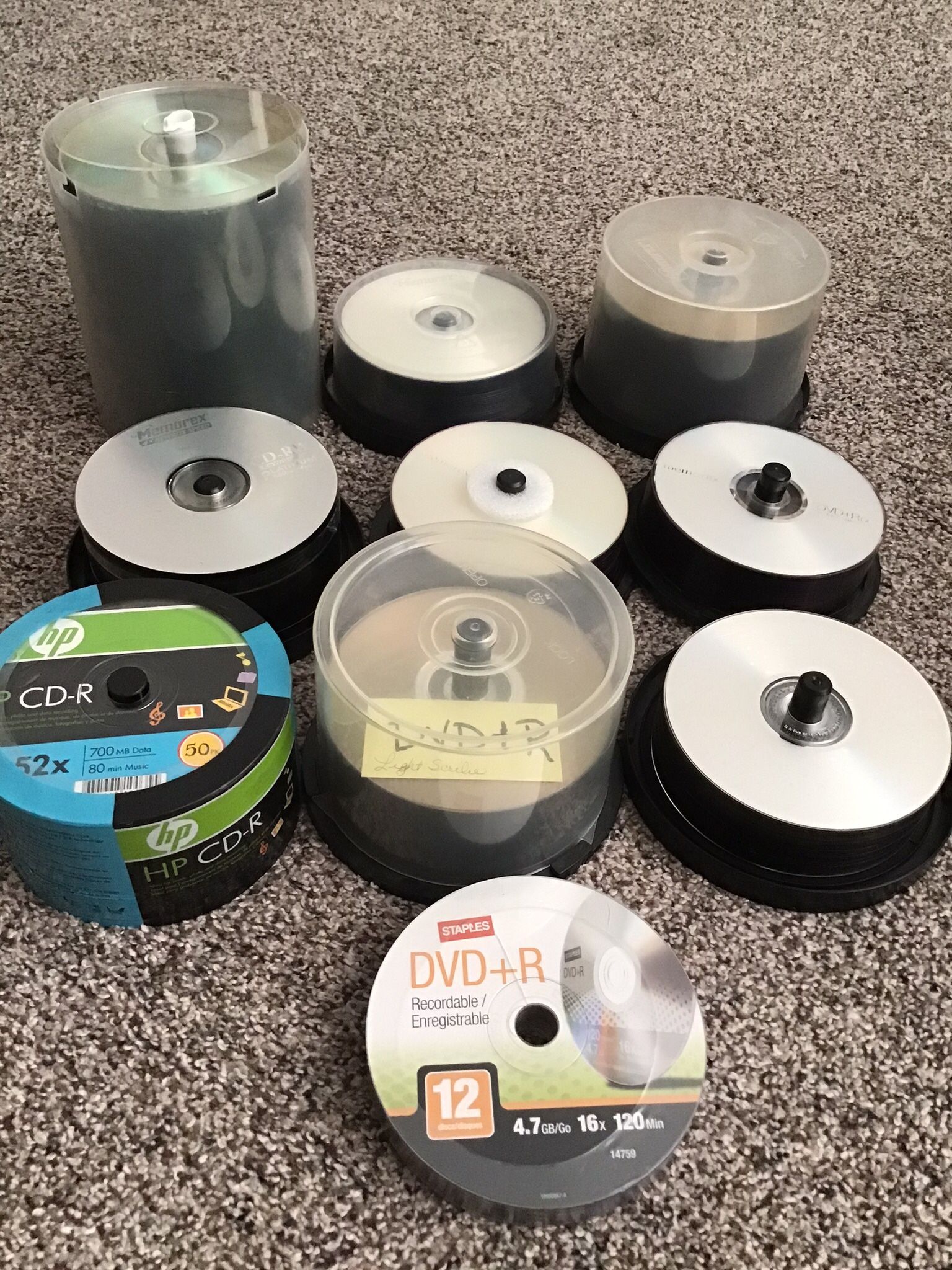 Blank DVDs and CDs, Lightscribe, RW, Rdl for Sale in Riverside, CA ...