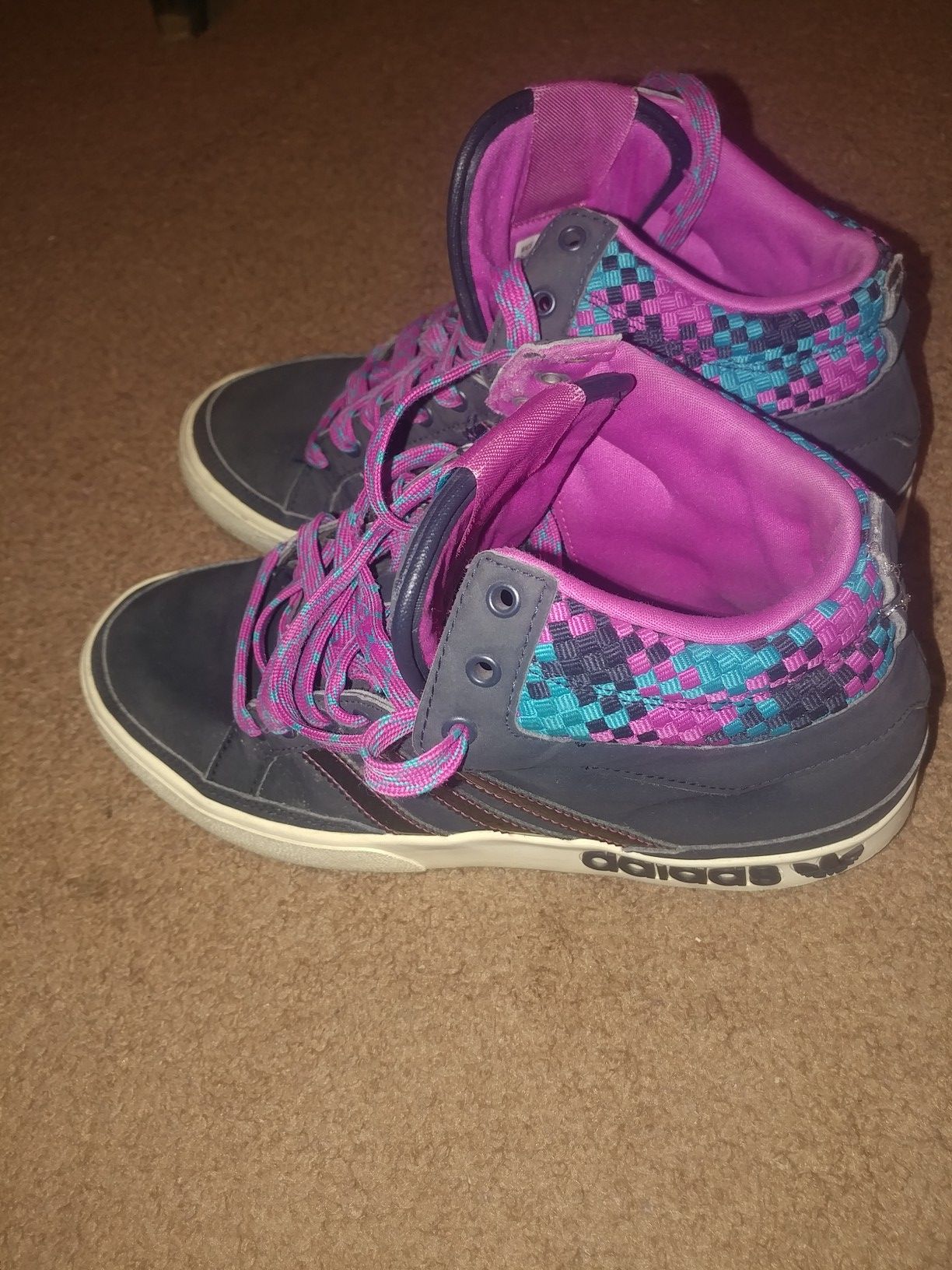 Adidas Shoes High Tops For Girls Purple