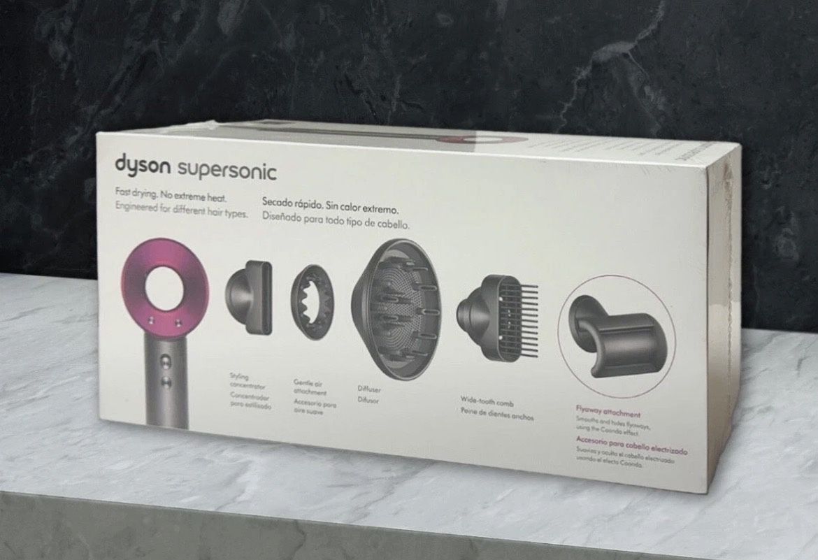 Dyson Hair Dryer Hd08 New And Sealed Comes With Attachments for Sale in ...