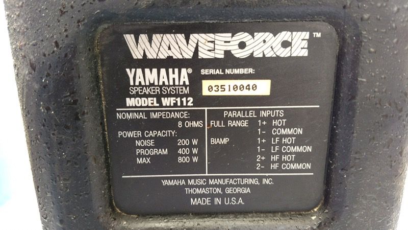 Yamaha Waveforce WF112 Speakers for Sale in Las Vegas, NV - OfferUp