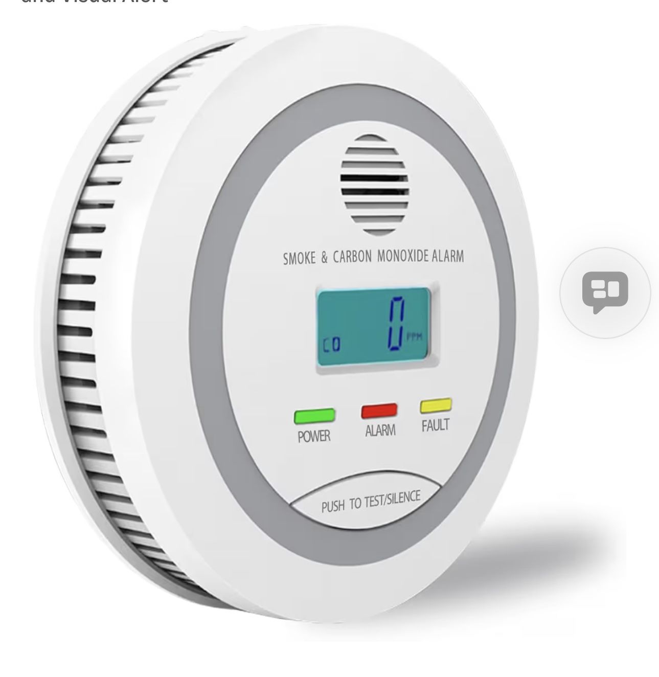 Smoke & Carbon Monoxide Detector, 2-in-1 CO Detector Alarm for Home ...