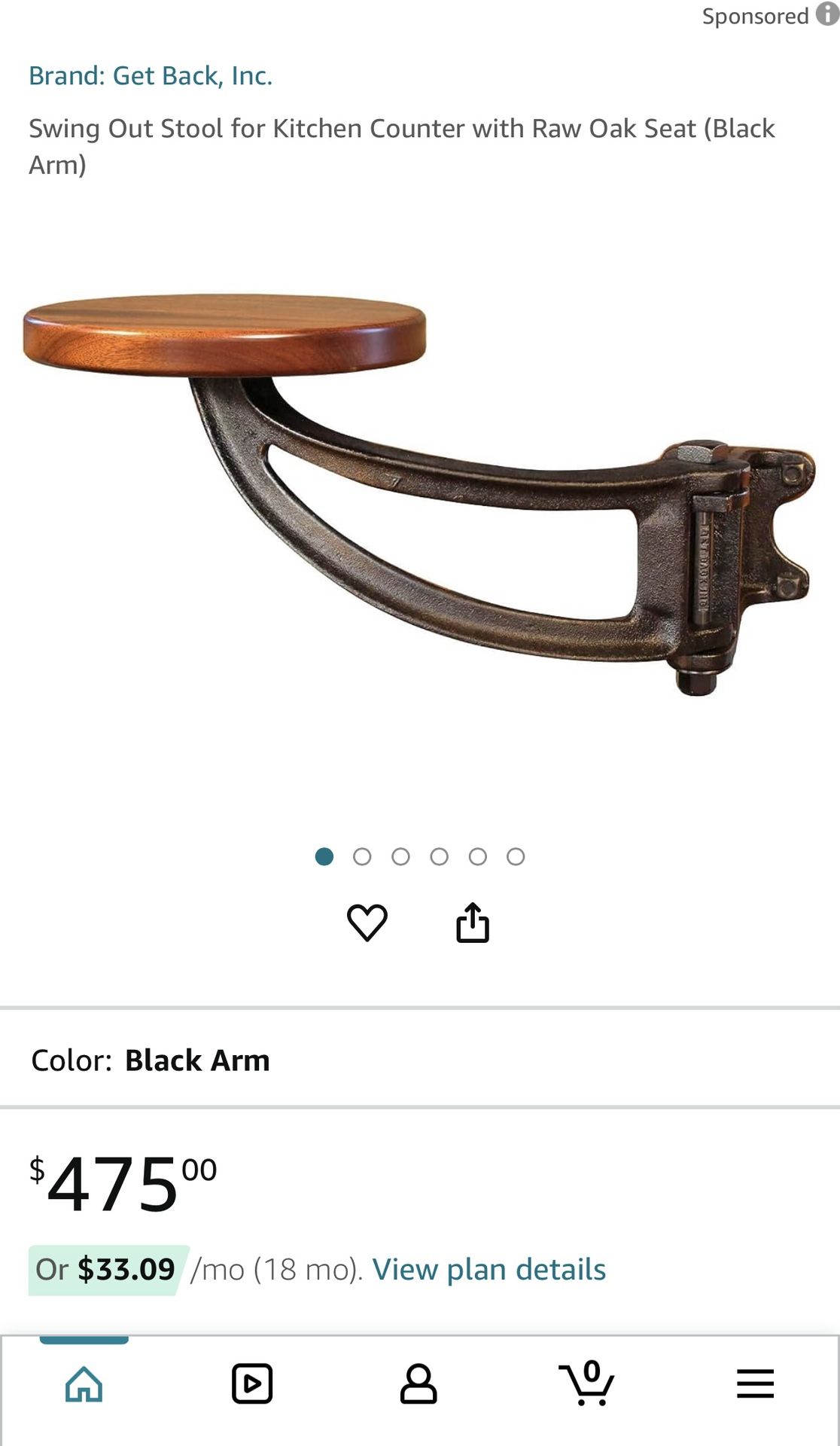 4 Wood Top Open Swing Out Stools for Sale in San Antonio, TX - OfferUp