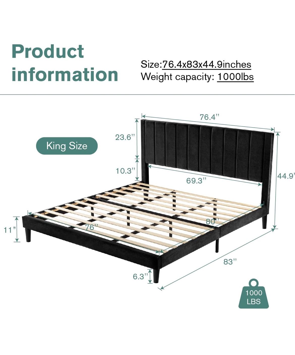 Gently Used KING bed For Sale for Sale in Decatur, GA - OfferUp
