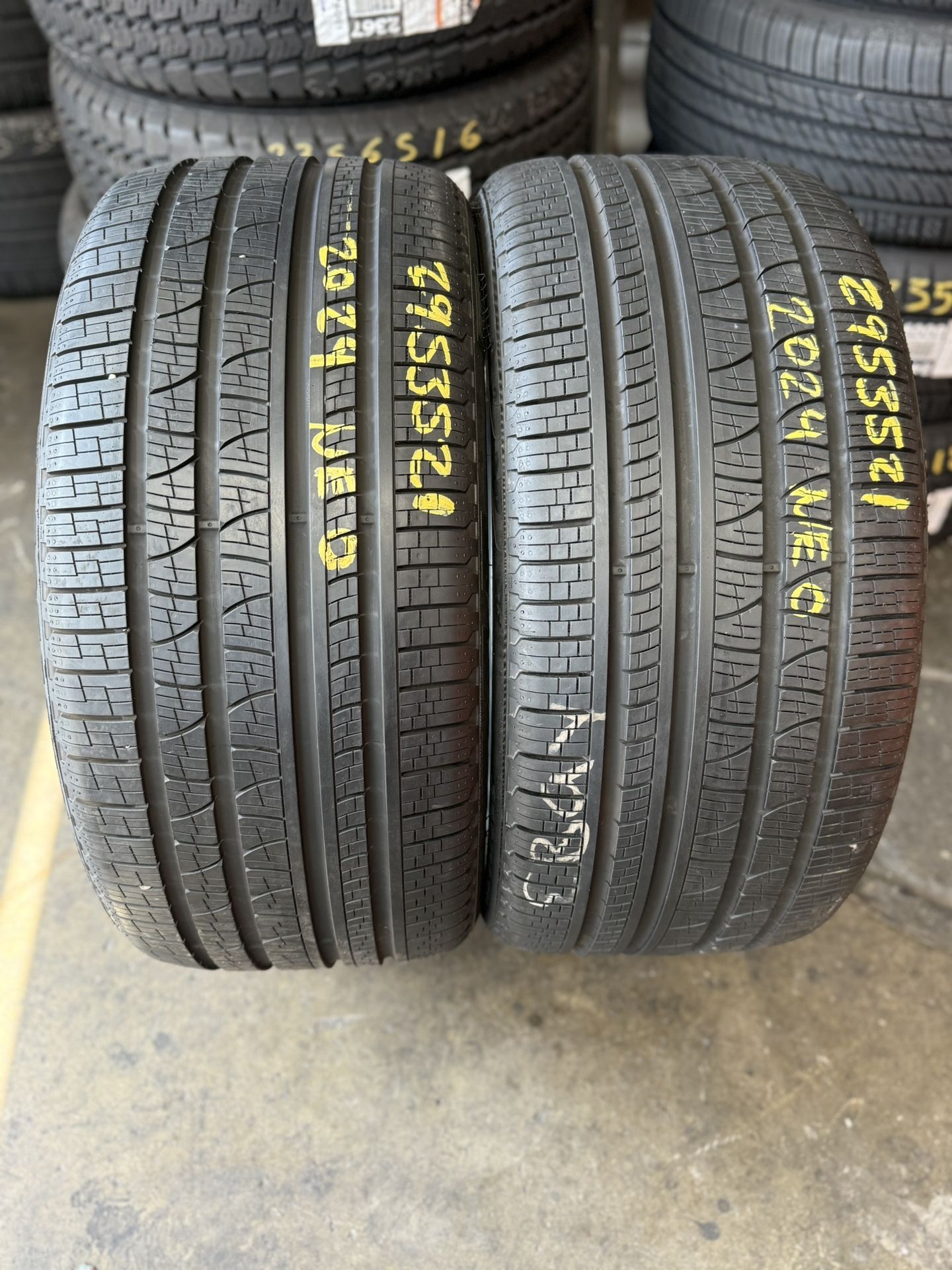 21” tires pirelli 295/35/21 semi new with free installation $300 for ...