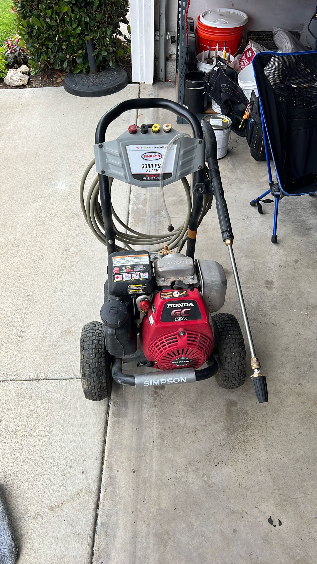 Honda Pressure Washer 3300 PSI 2.4 GPM for Sale in San Clemente, CA ...